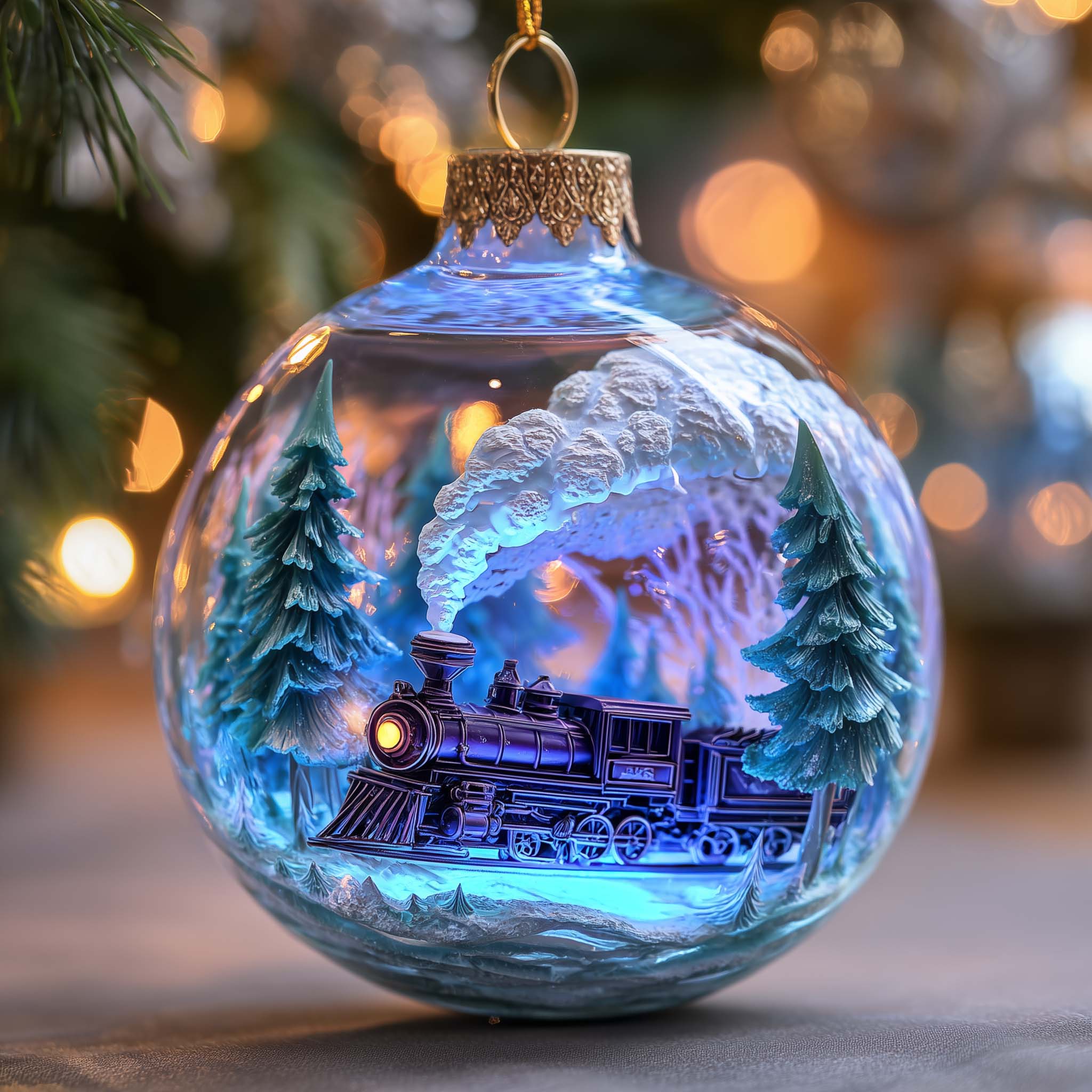 Alpine Express Christmas Mica Ornament GFSPMA119 – Patchique Store