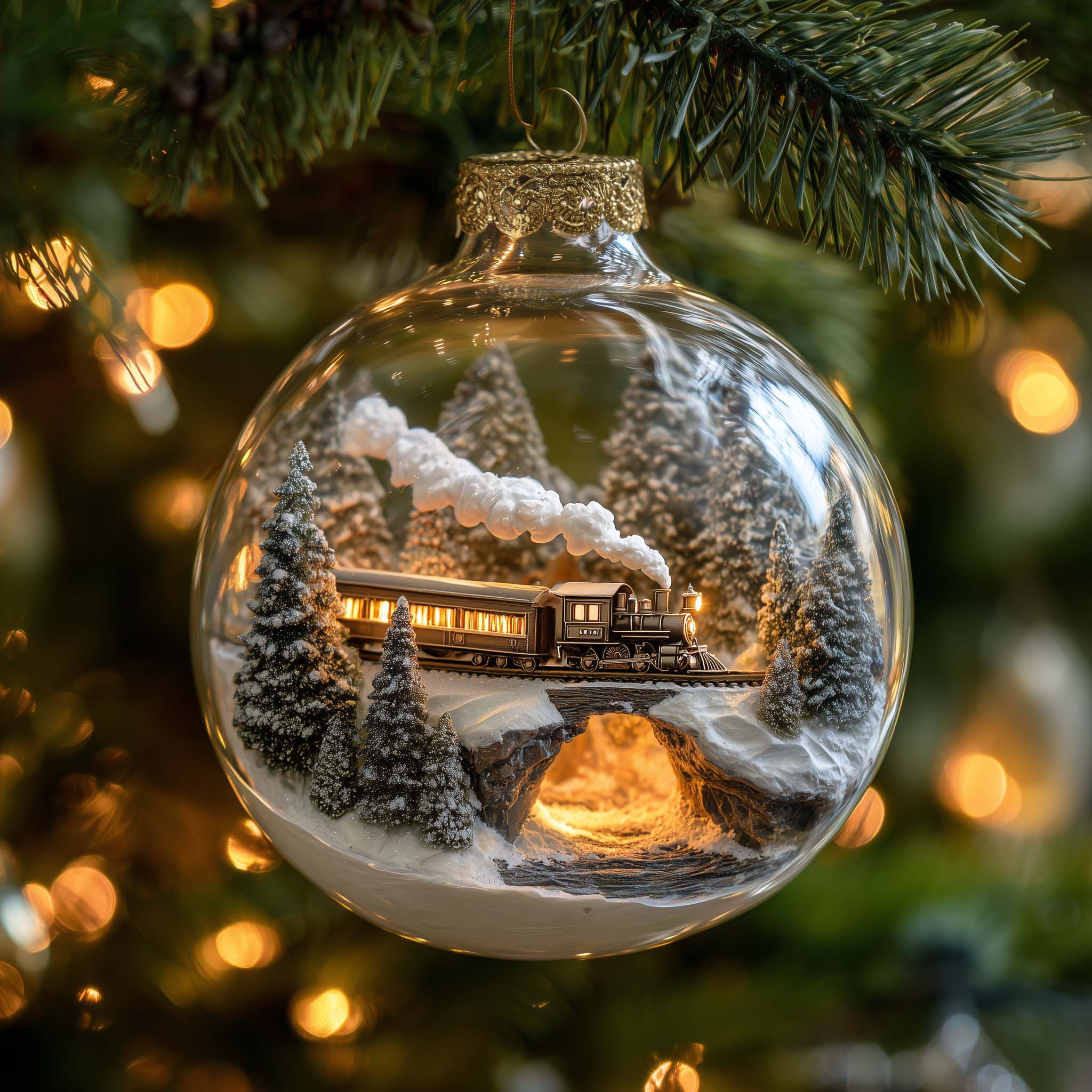 Alpine Express Christmas Mica Ornament GFSPMA120 – Patchique Store