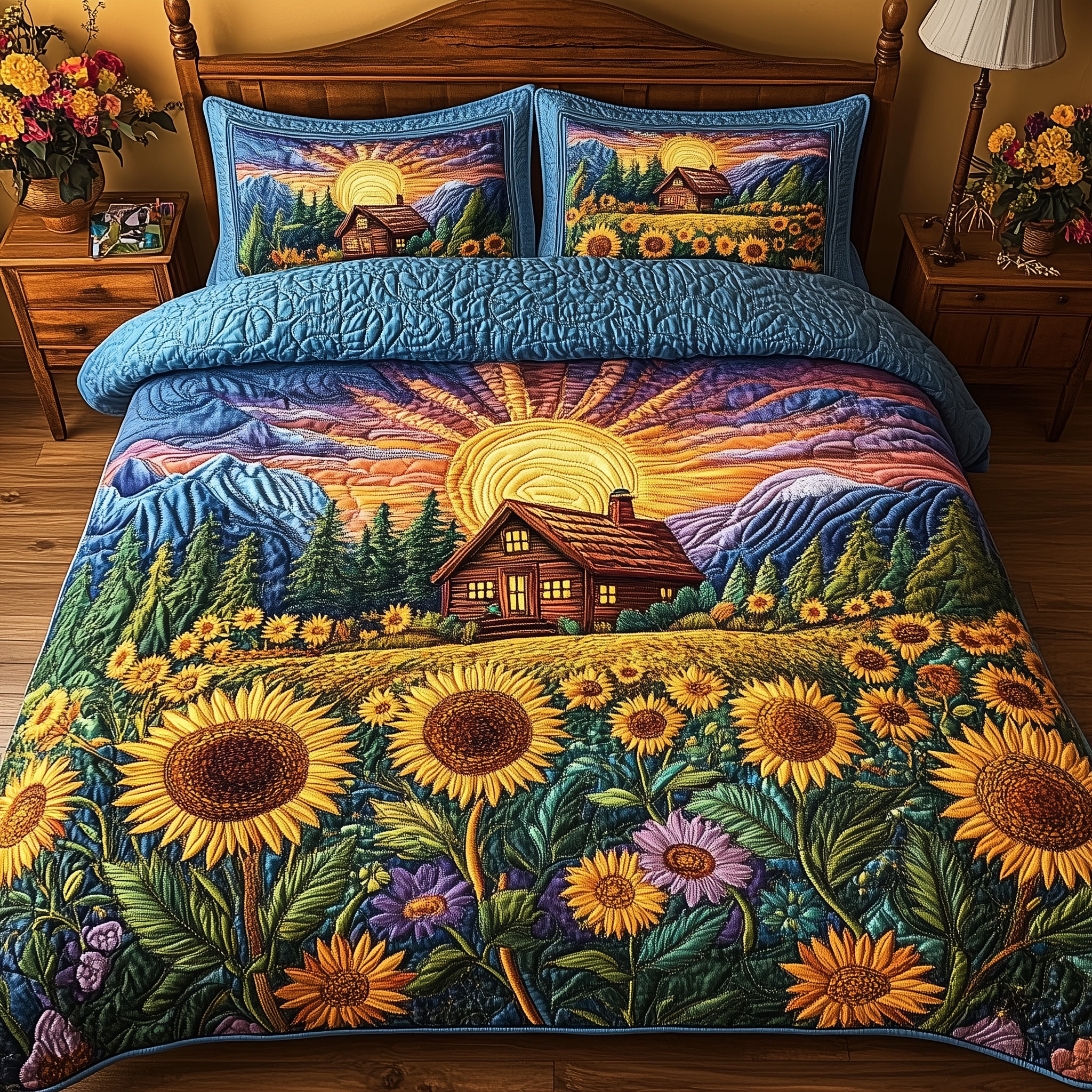The Sunny Cabin 3-Piece Quilted Bedding Set GFTOAB3057 – Patchique Store