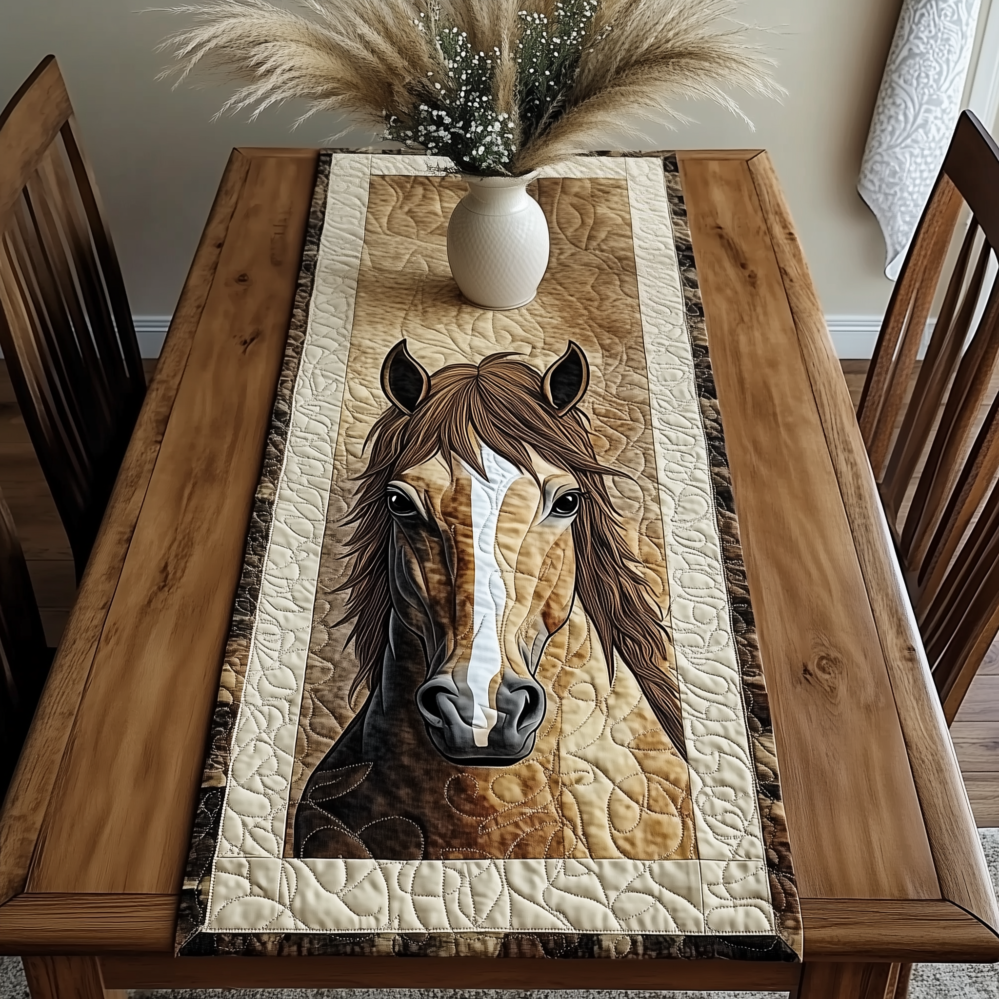 Horse Quilted Table Runner GFTOHD054 – Patchique Store