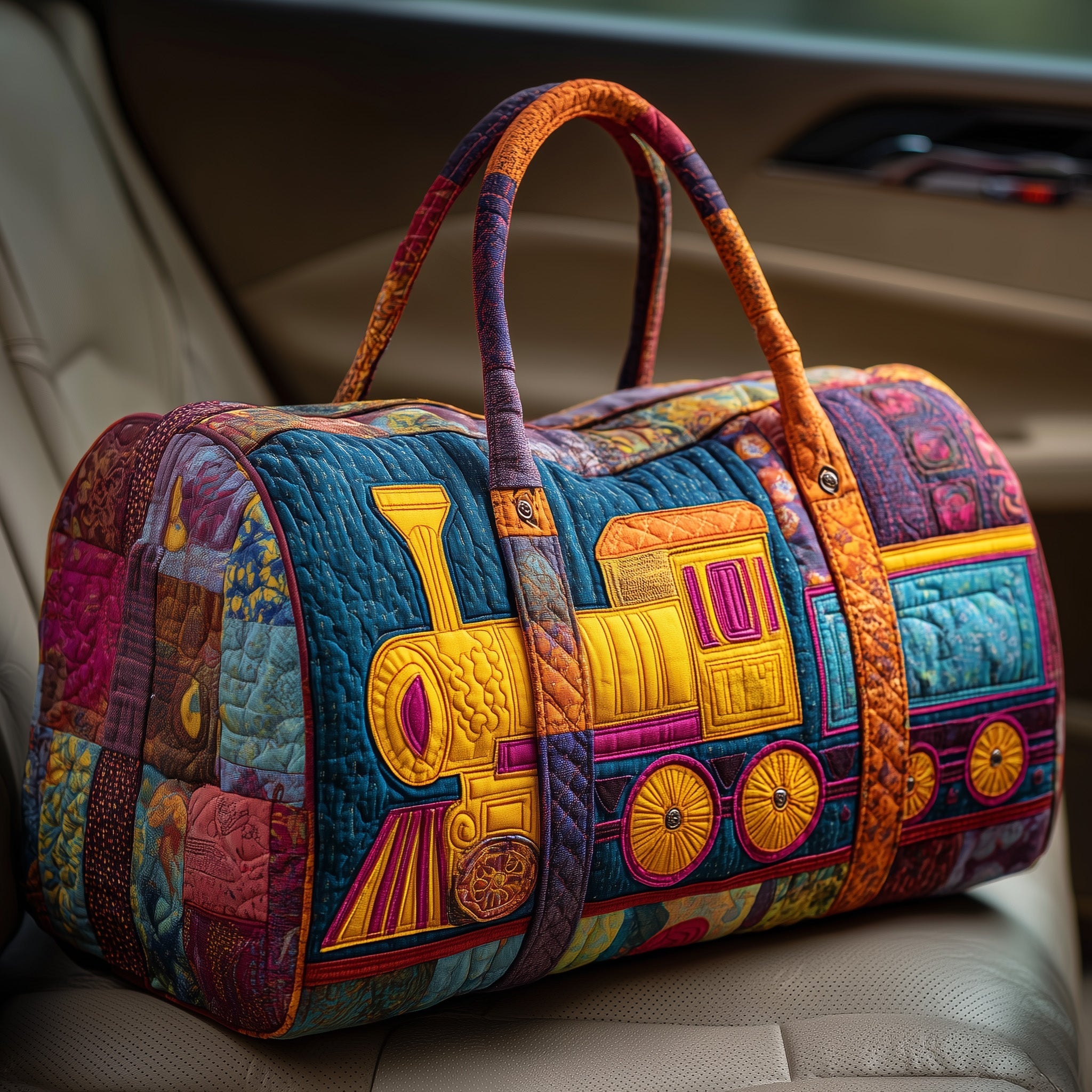 Train Journey Quilted Duffle Bag GFTOHD10393 – Patchique Store