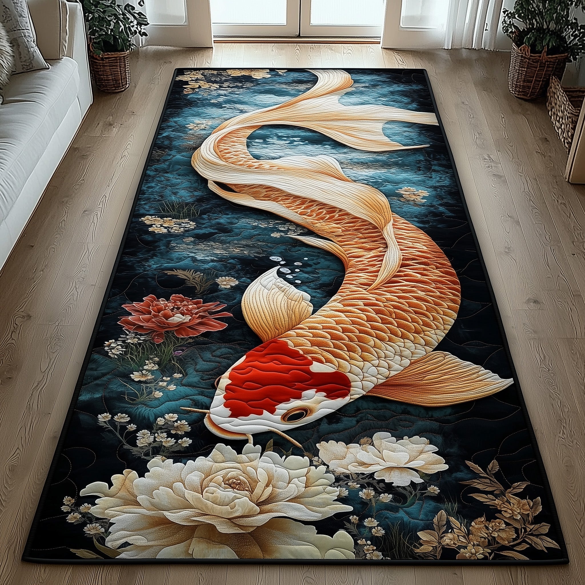 Koi Fish Runner Rug GFTOHD10963 – Patchique Store