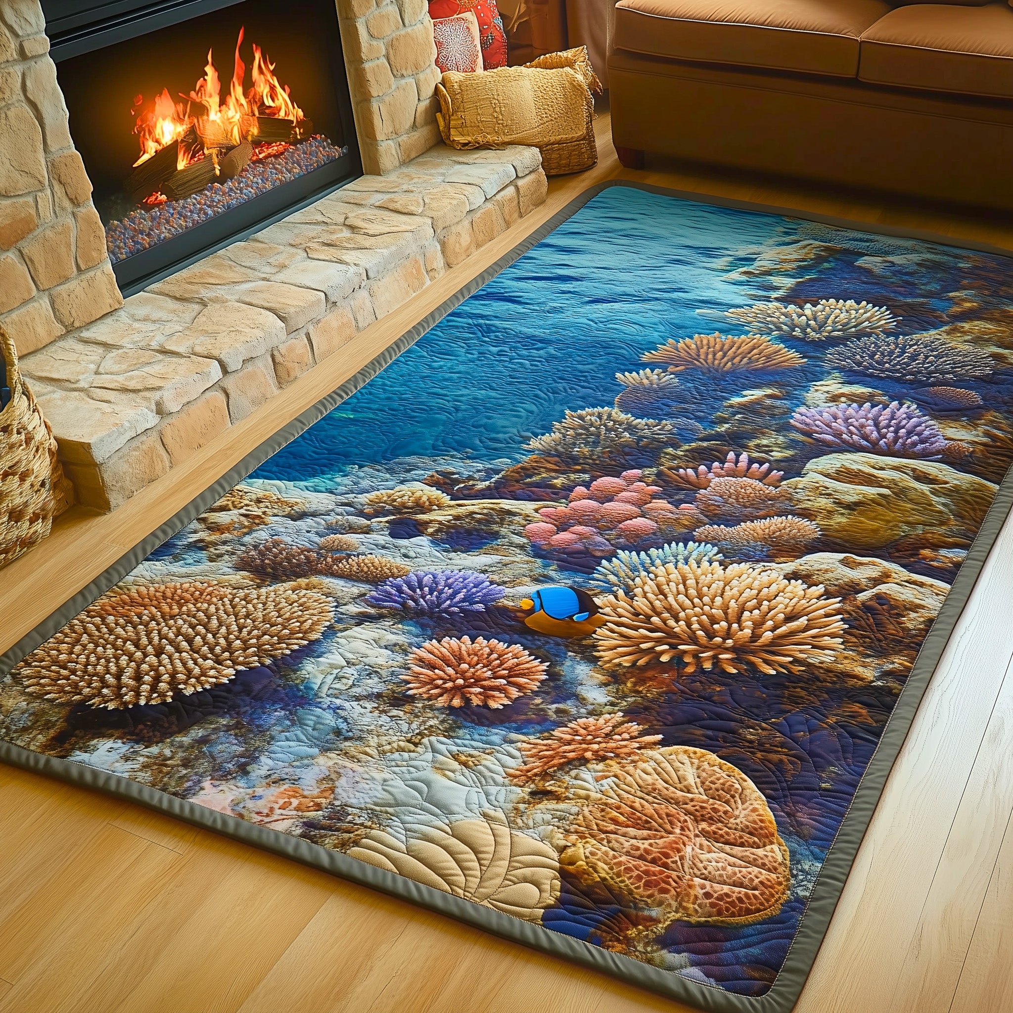 Ocean Coral Area Rug GFTOHD11076 – Patchique Store