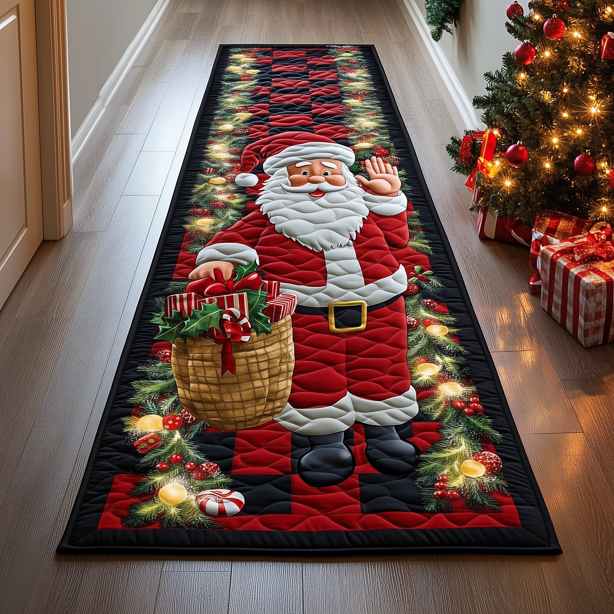 Christmas Santa Runner Rug GFTOHD11259 – Patchique Store