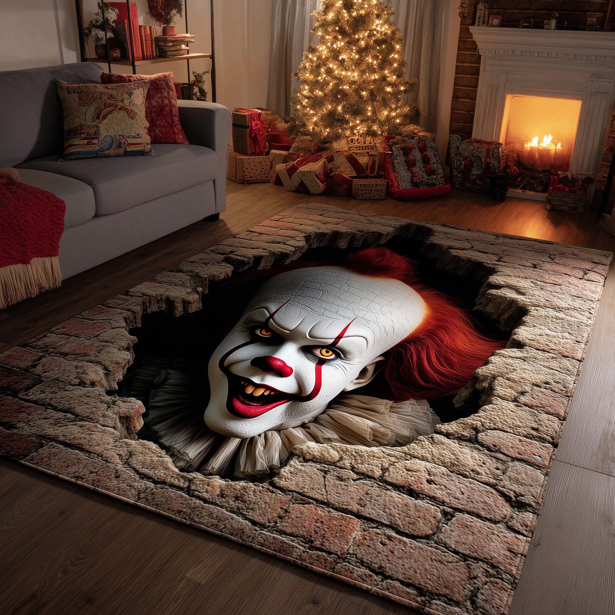 Creepy Clown Area Rug GFTOHD11331 – Patchique Store