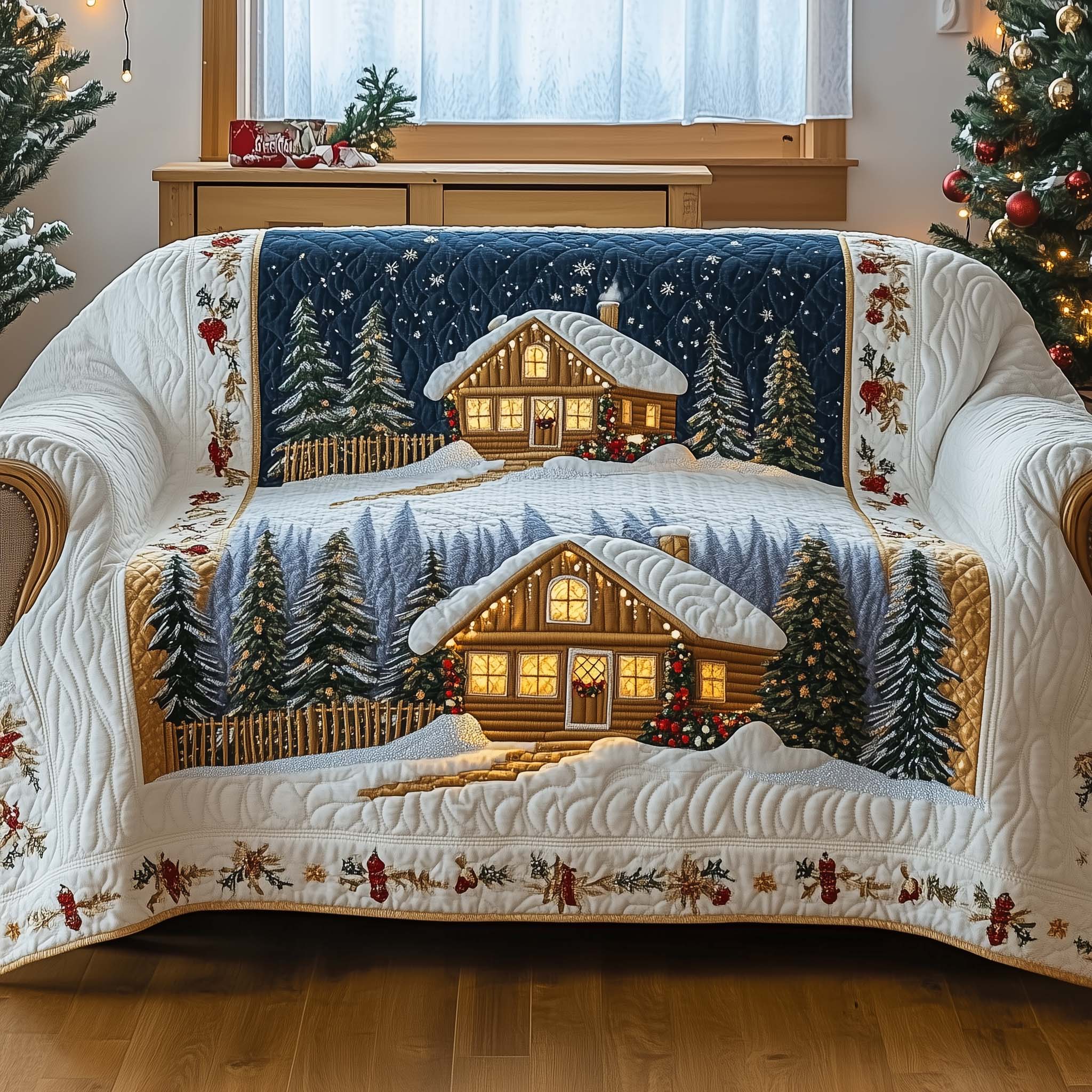 Snow Village Quilted Sofa Cover GFTOHD11731 – Patchique Store