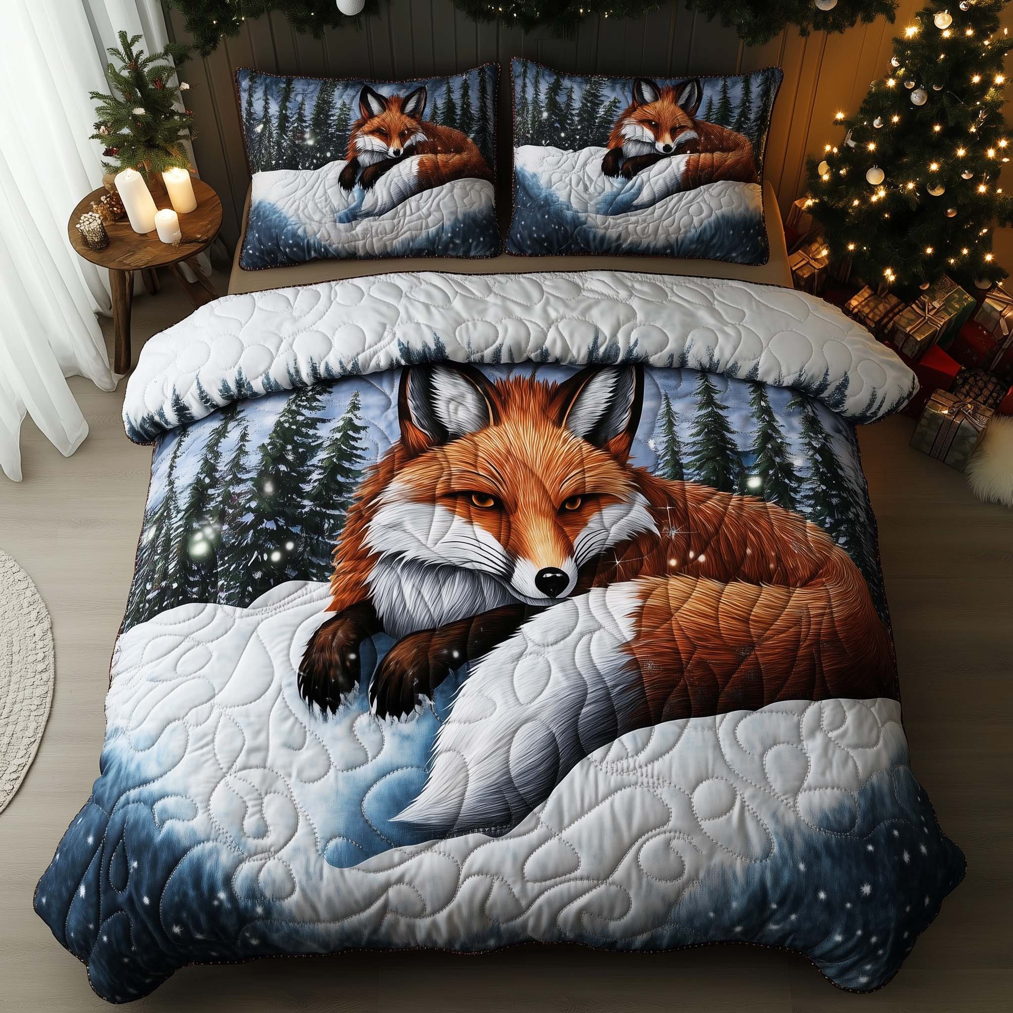 Snowy Fox Duvet Cover Set GFTOHD12306 – Patchique Store
