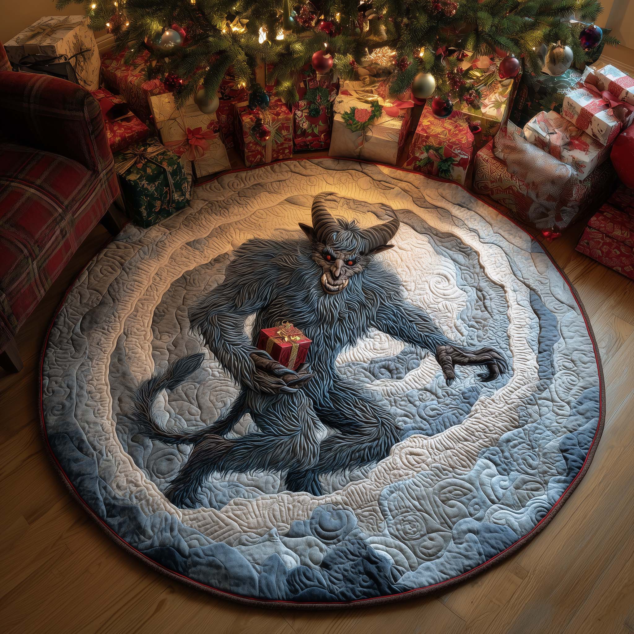 Krampus Quilted Round Mat GFTOHD12348 – Patchique Store