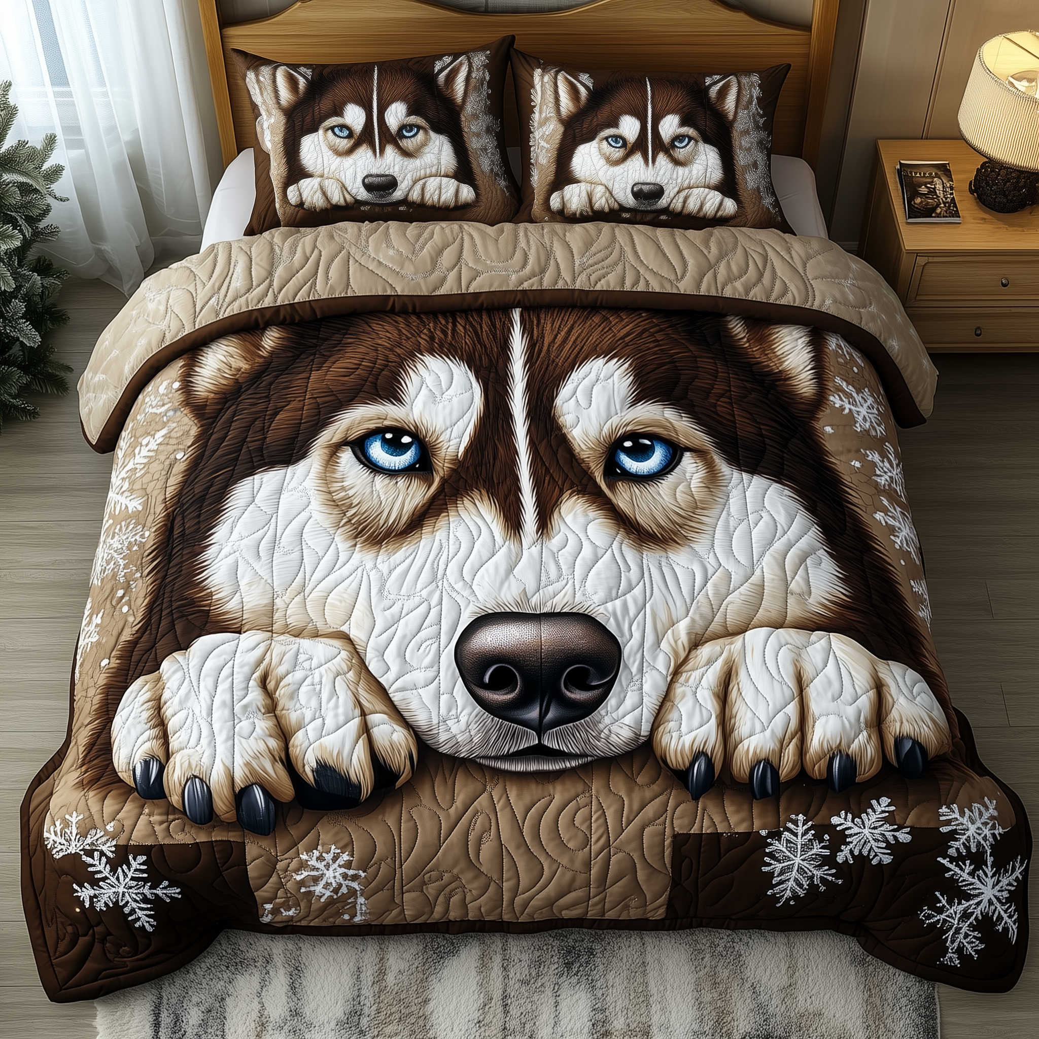 Arctic Paw Haven 3-Piece Quilted Bedding Set GFTOHD2003 – Patchique Store