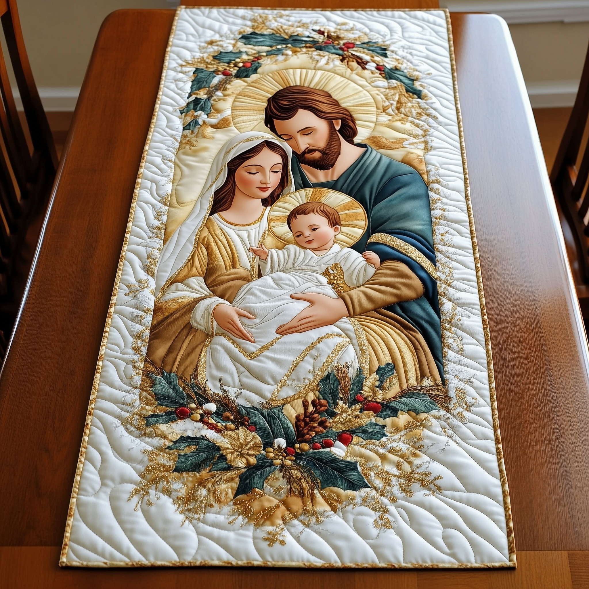 Nativity Blessing Quilted Table Runner GFTOHD239 – Patchique Store