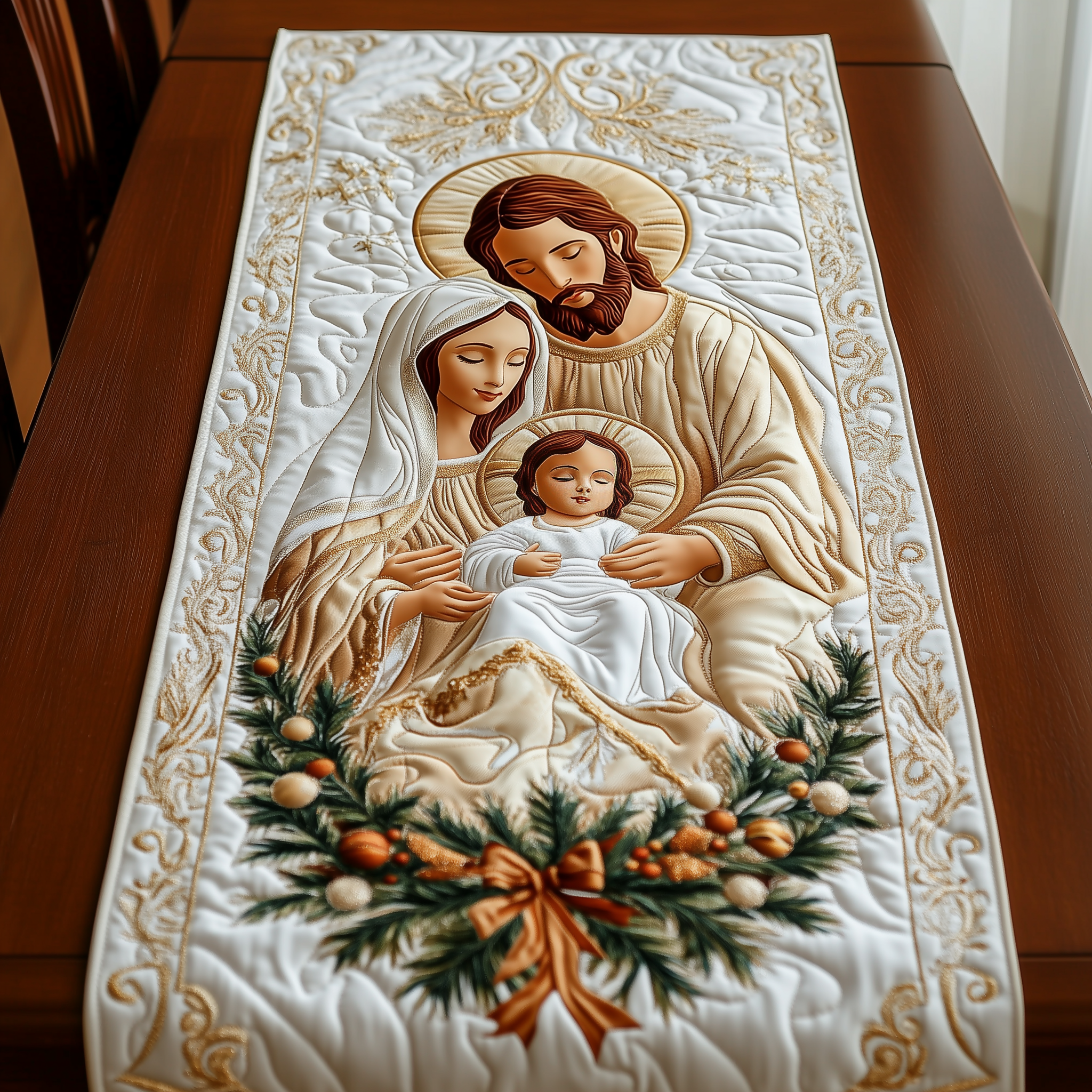 Nativity Blessing Quilted Table Runner GFTOHD250 – Patchique Store