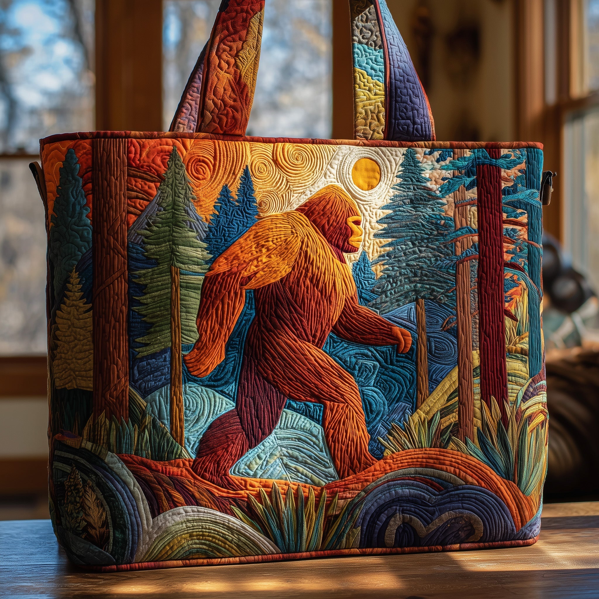 Mystic Bigfoot Quilted Tote Bag GFTOHD8343 – Patchique Store