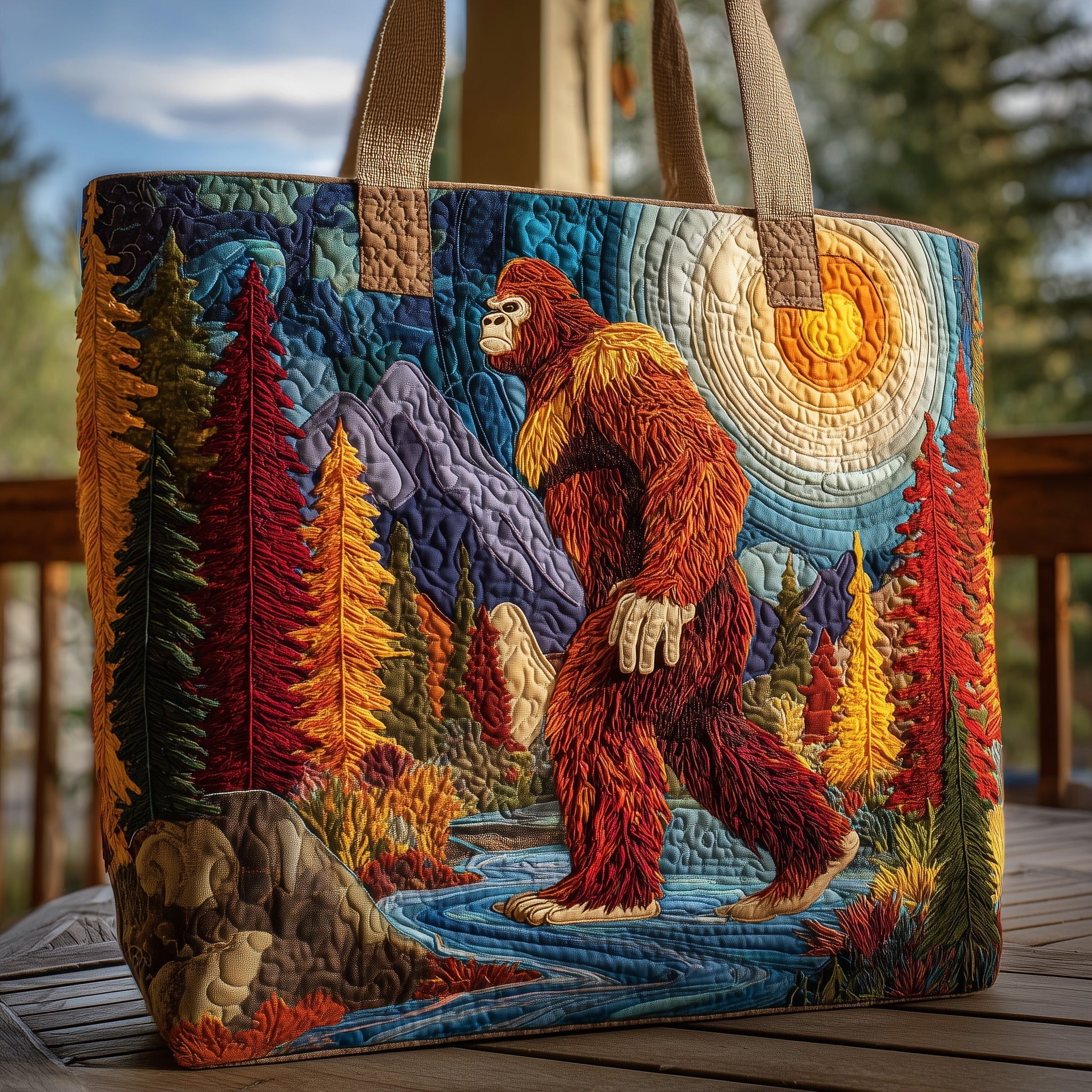 Mystic Bigfoot Quilted Tote Bag GFTOHD8353 – Patchique Store
