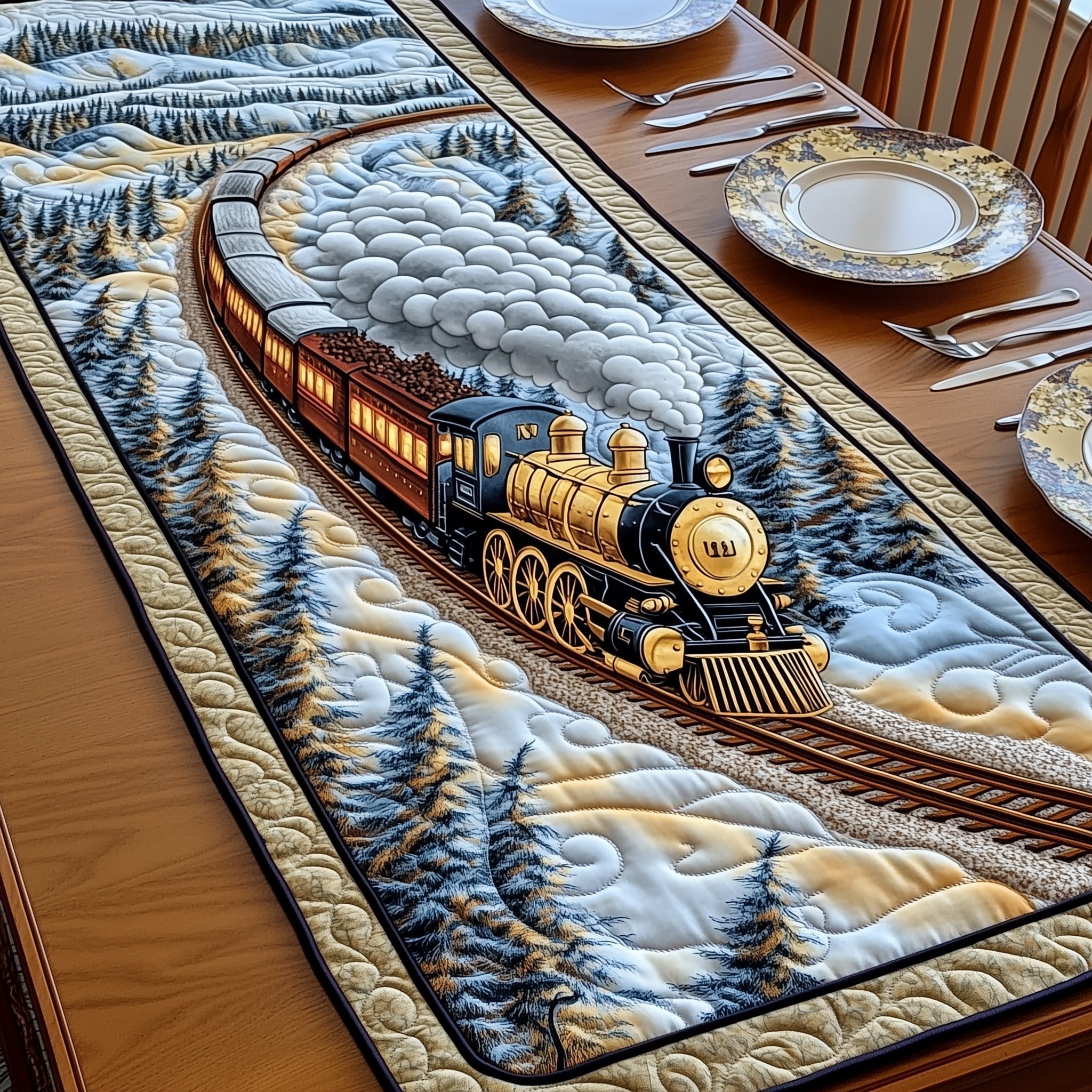 Alpine Express Quilted Table Runner GFTOMA1190 – Patchique Store