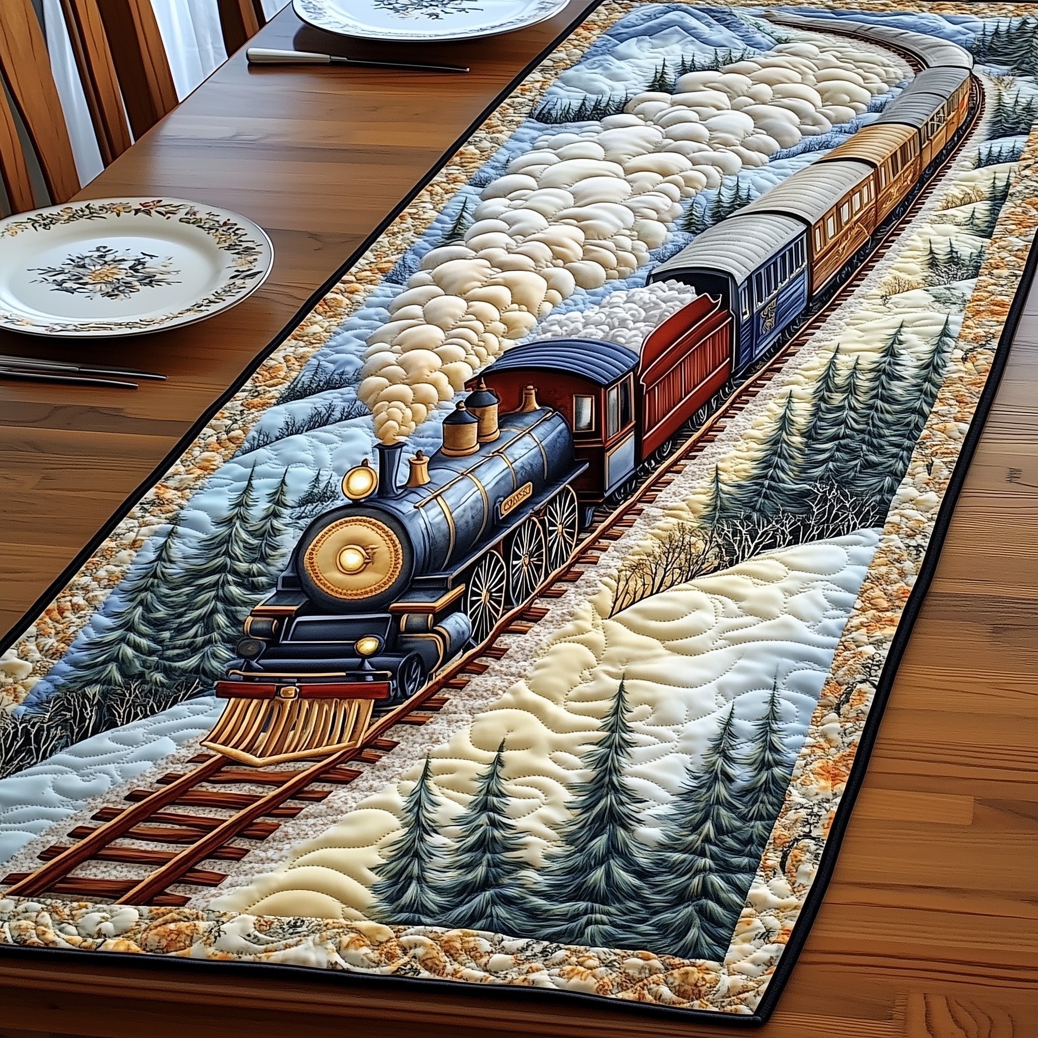 Alpine Express Quilted Table Runner GFTOMA1192 – Patchique Store