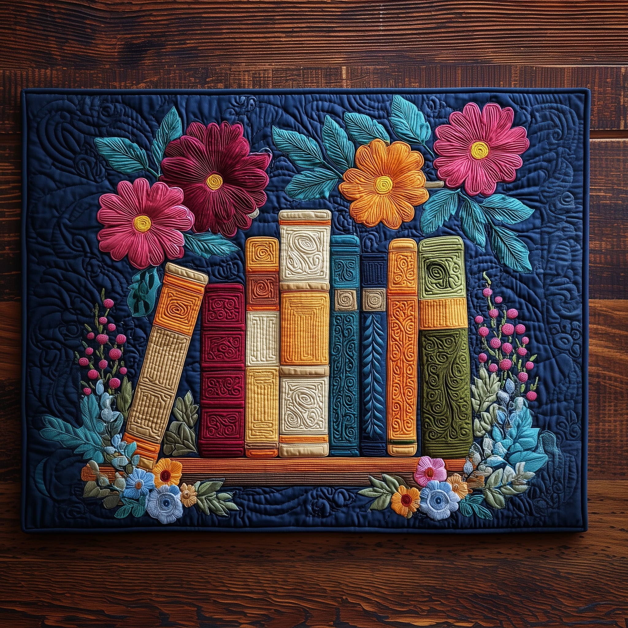 Bookworm Quilted Place Mat GFTOMA1655 – Patchique Store