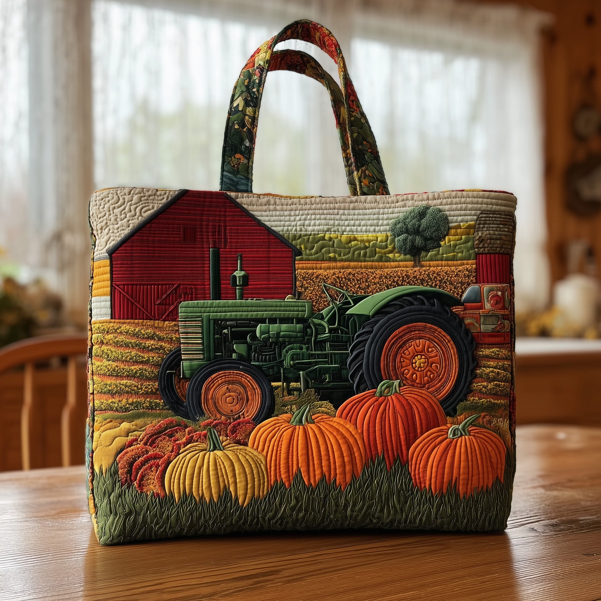 Fall Farmhouse Quilted Tote Bag GFTOMA2444 – Patchique Store