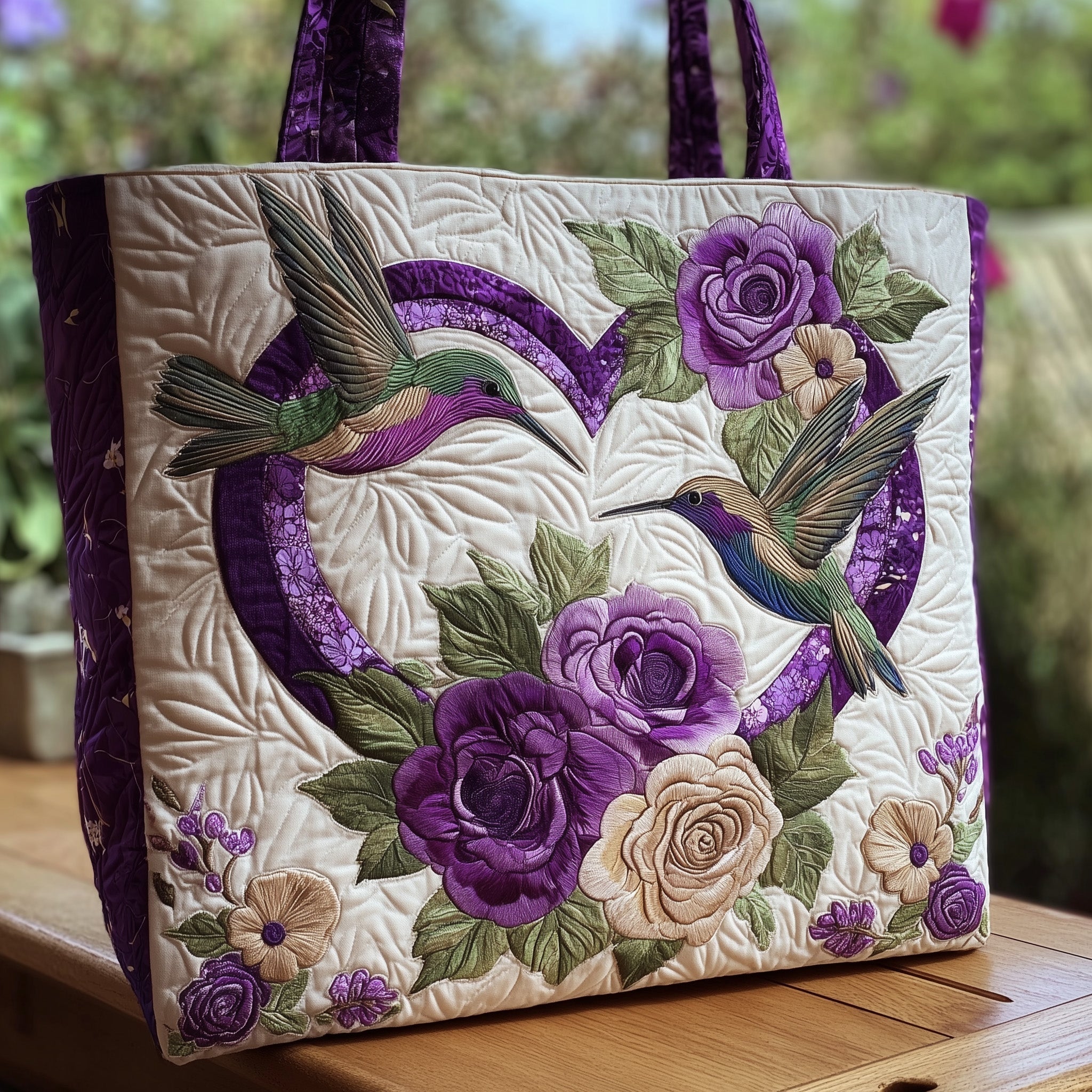 Hummingbird Quilted Tote Bag GFTOMA2686 – Patchique Store
