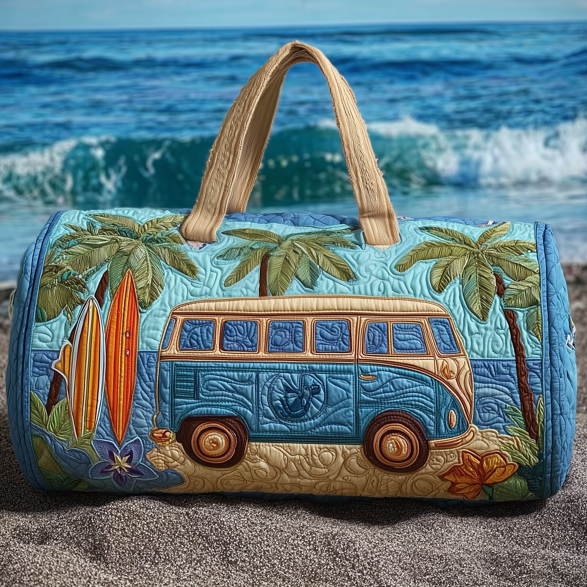 Hippie Van Quilted Duffle Bag GFTOMA2888 – Patchique Store