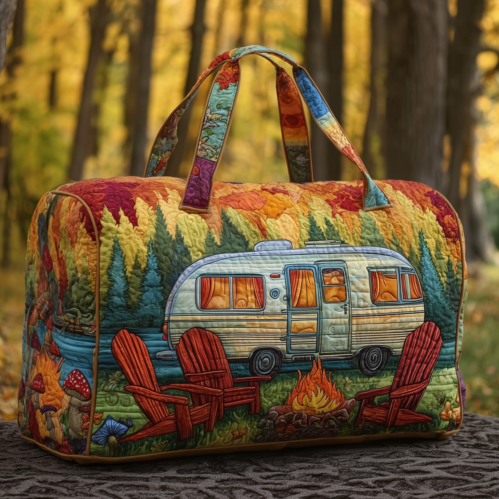 Cozy Camper Quilted Duffle Bag GFTOMA3440 – Patchique Store