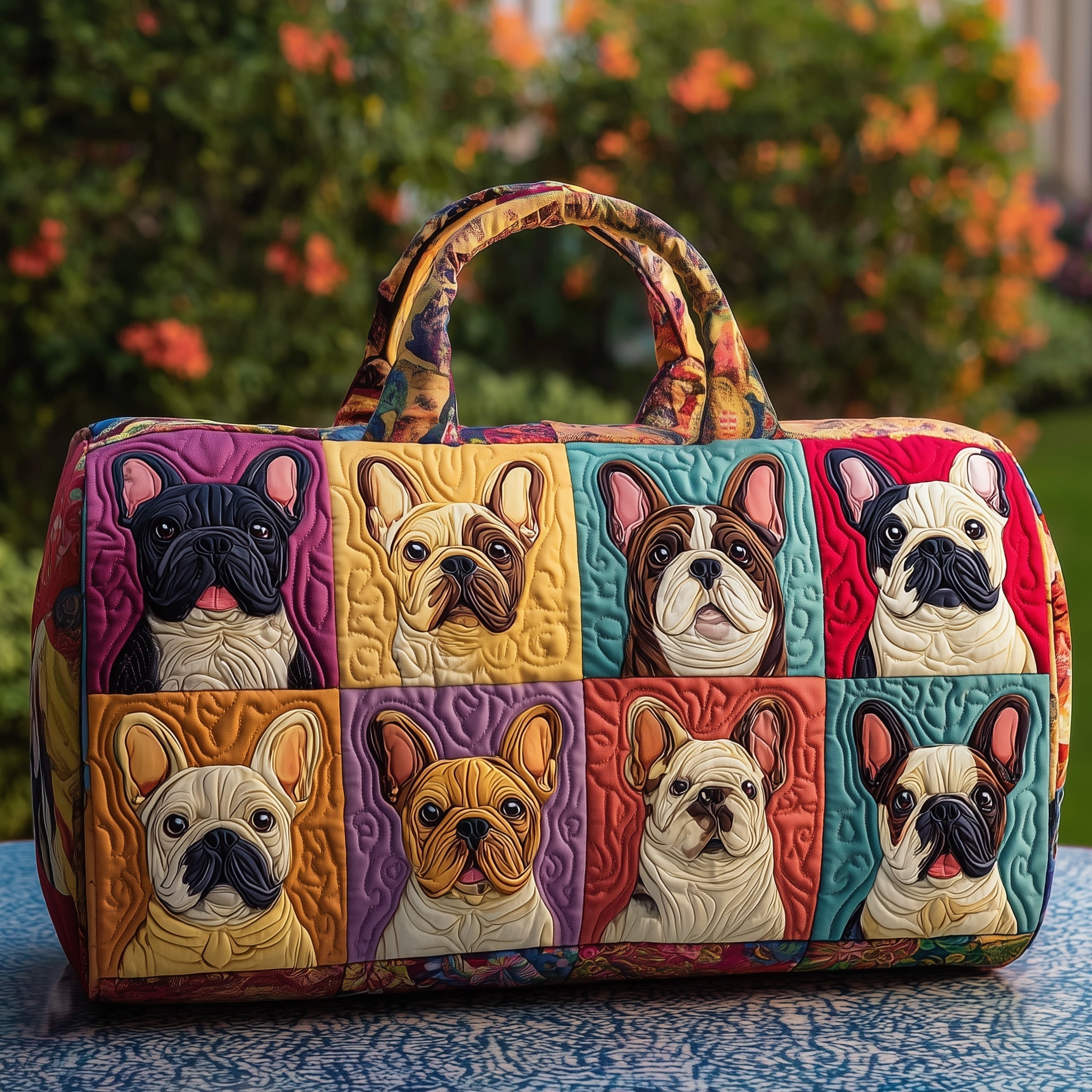 French Bulldog Quilted Duffle Bag GFTOMA3554 – Patchique Store