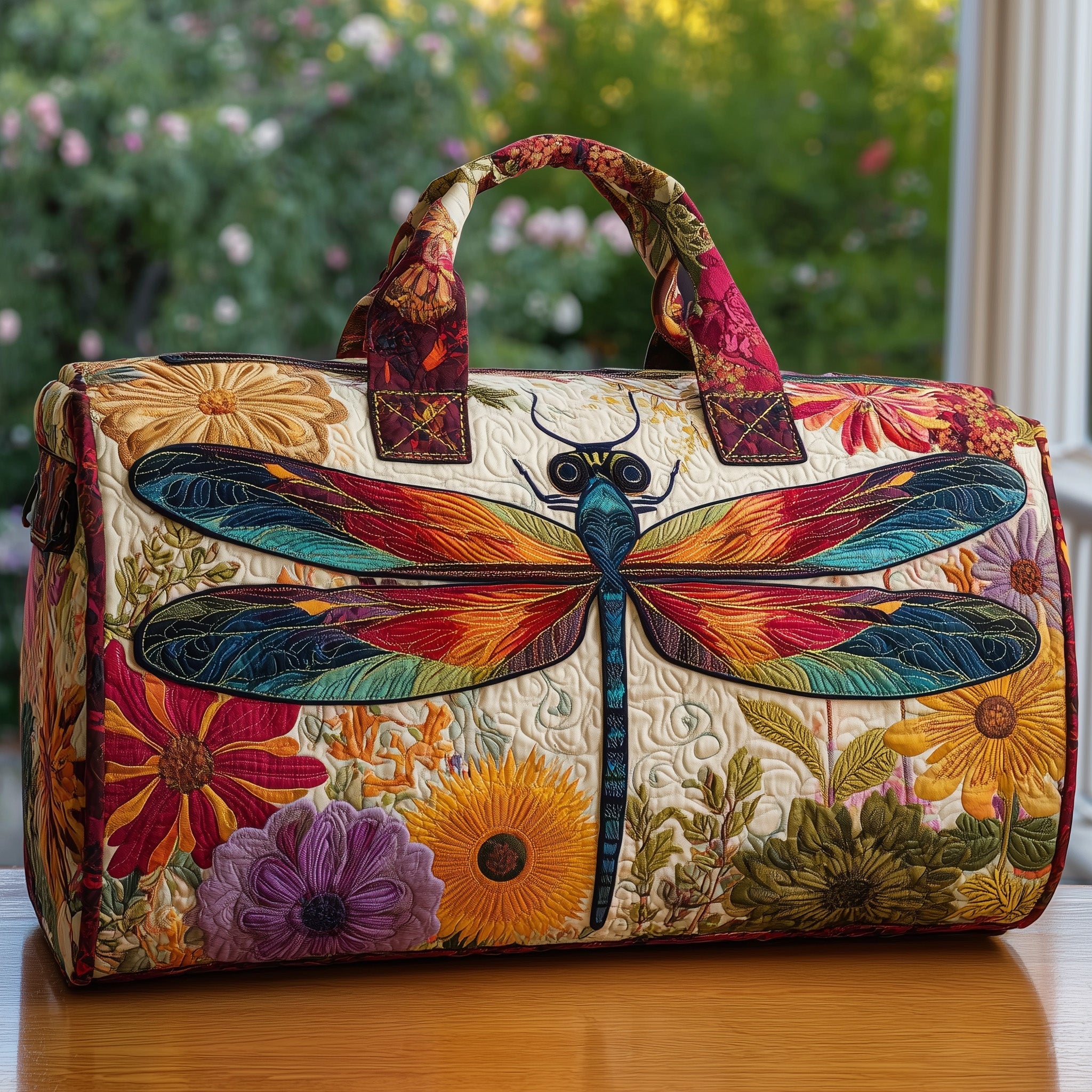 Dragonfly Adventure Quilted Duffle Bag GFTOMA3602 – Patchique Store