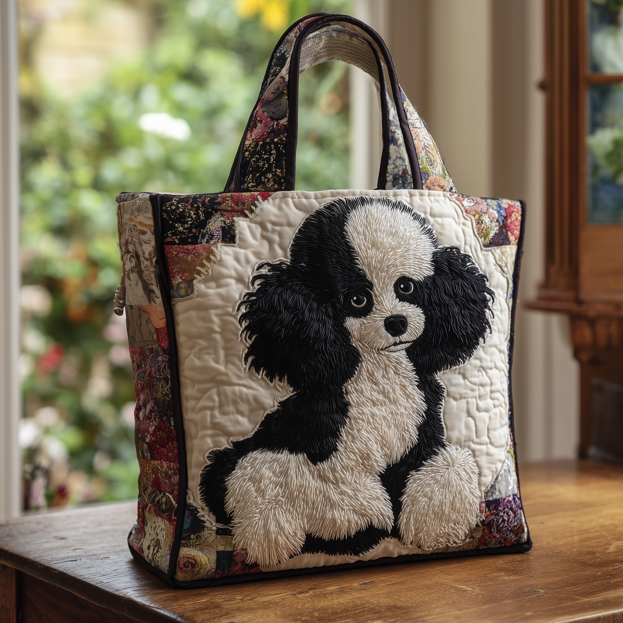 Poodle Quilted Tote Bag GFTOMA4119 – Patchique Store