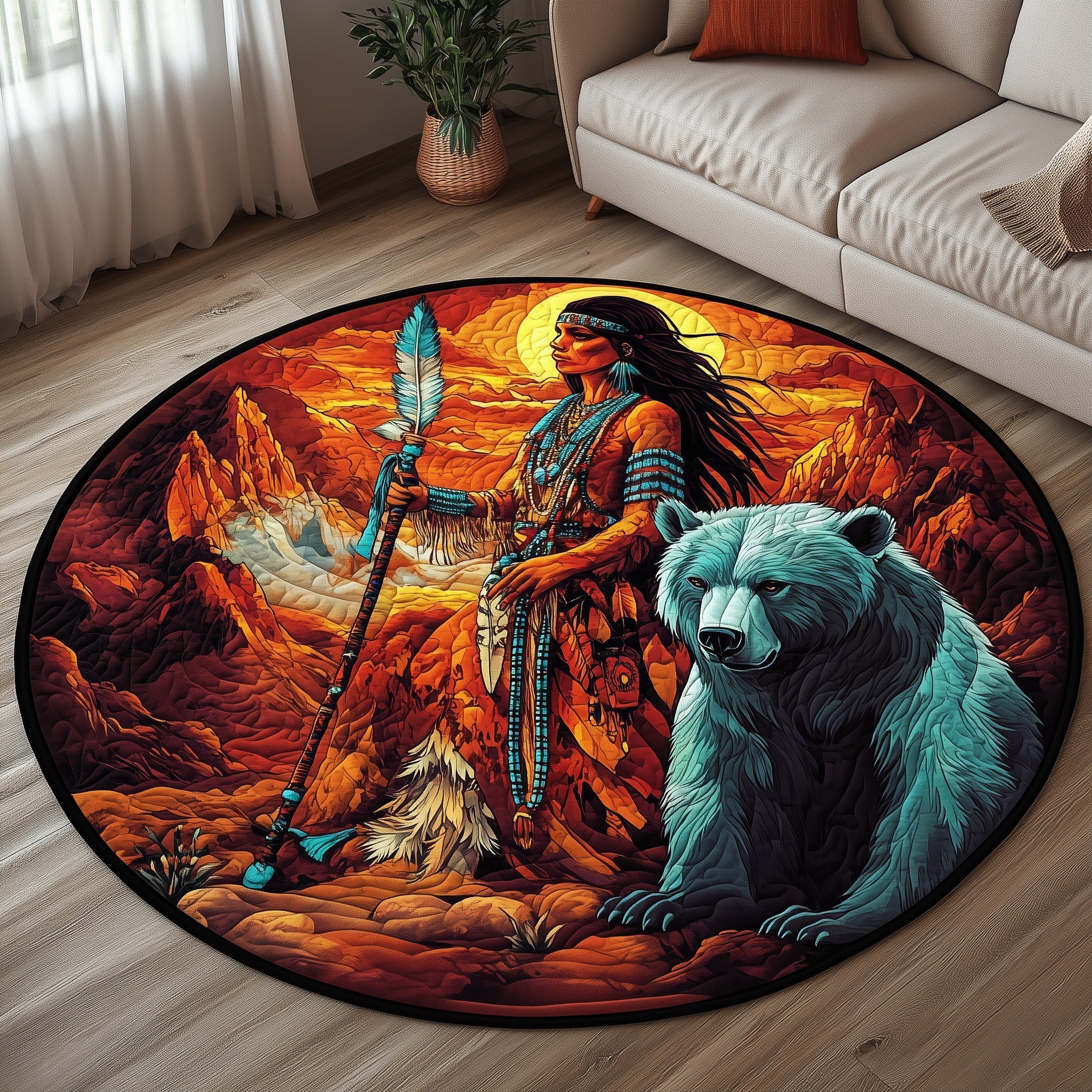 Heritage Spirits Quilted Round Mat GFTOMA6042 – Patchique Store