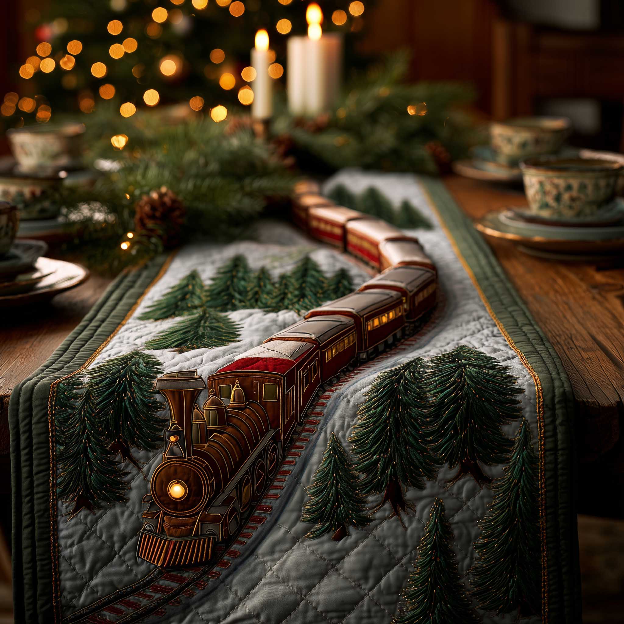 Yuletide Express Quilted Table Runner GFTOMA6391 – Patchique Store