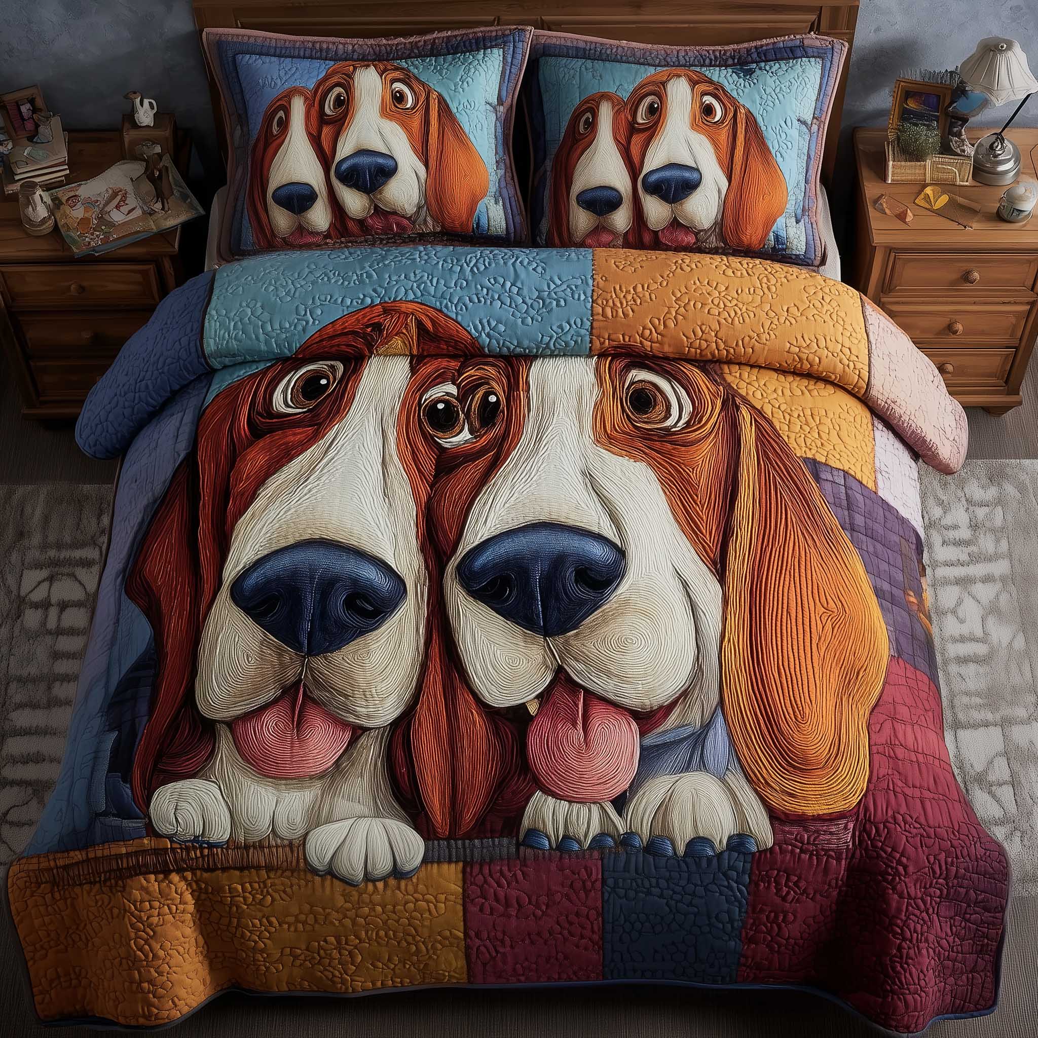 Basset Hounds Duvet Cover Set GFTOMA8581 – Patchique Store
