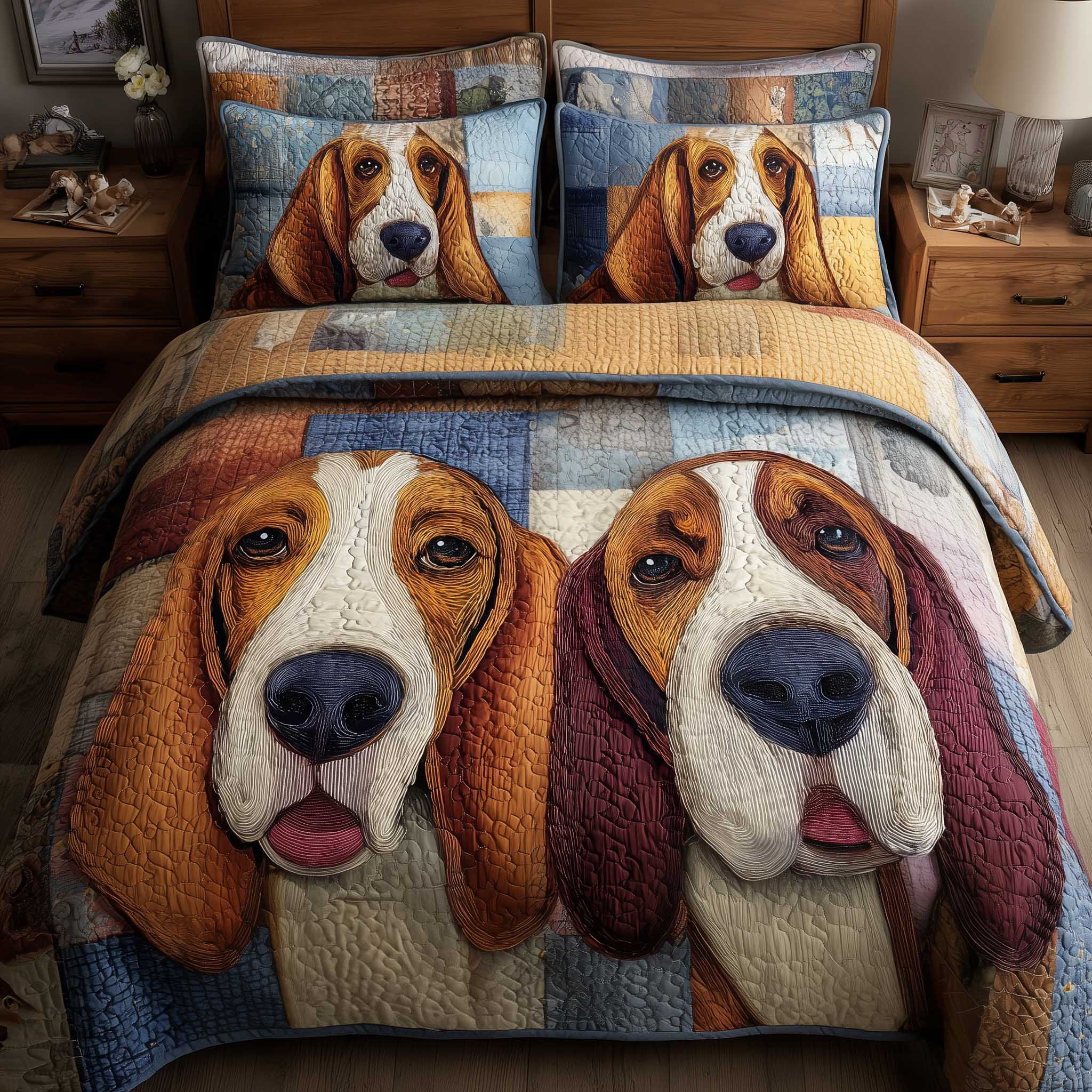 Basset Hounds Duvet Cover Set GFTOMA8582 – Patchique Store
