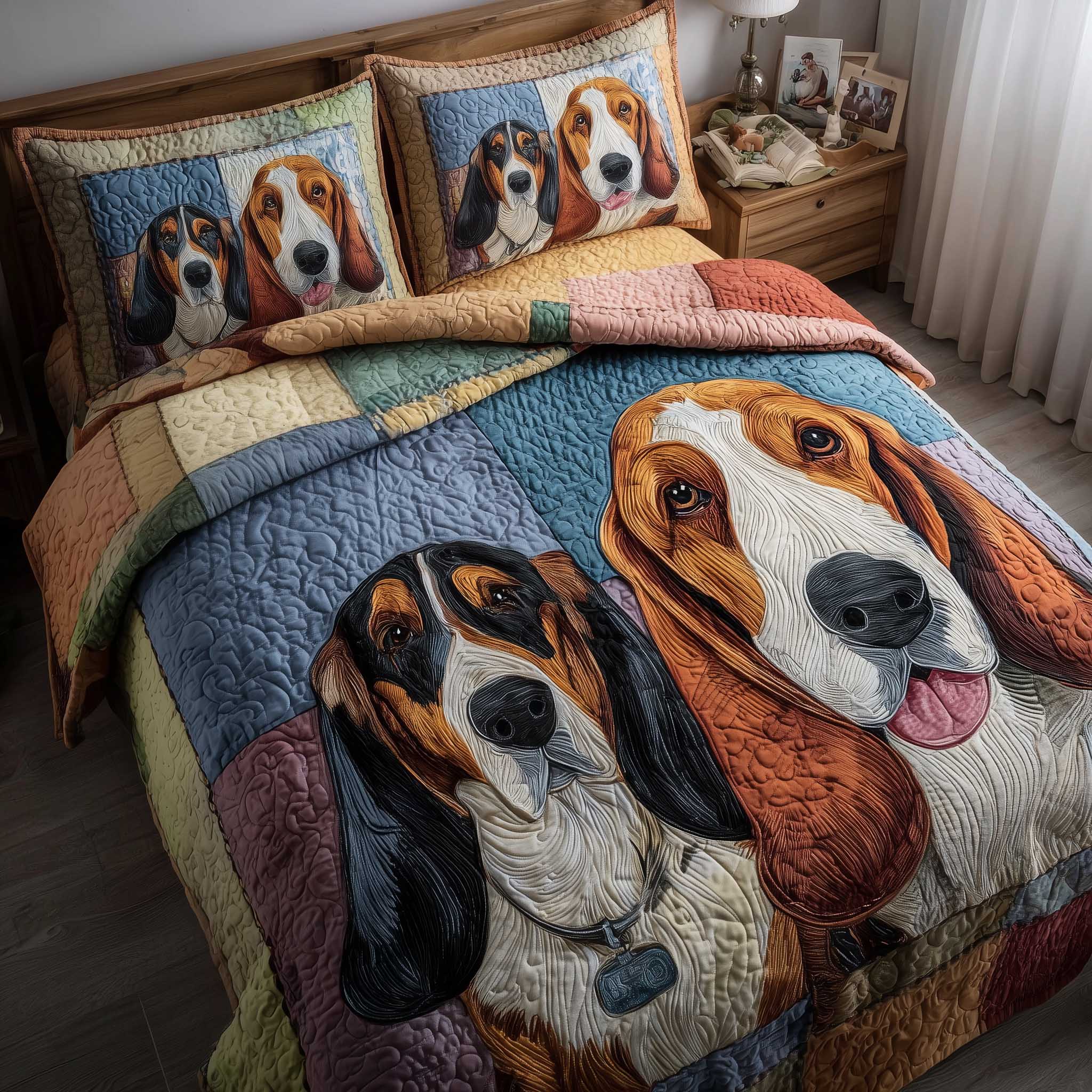 Basset Hounds Duvet Cover Set GFTOMA8583 – Patchique Store