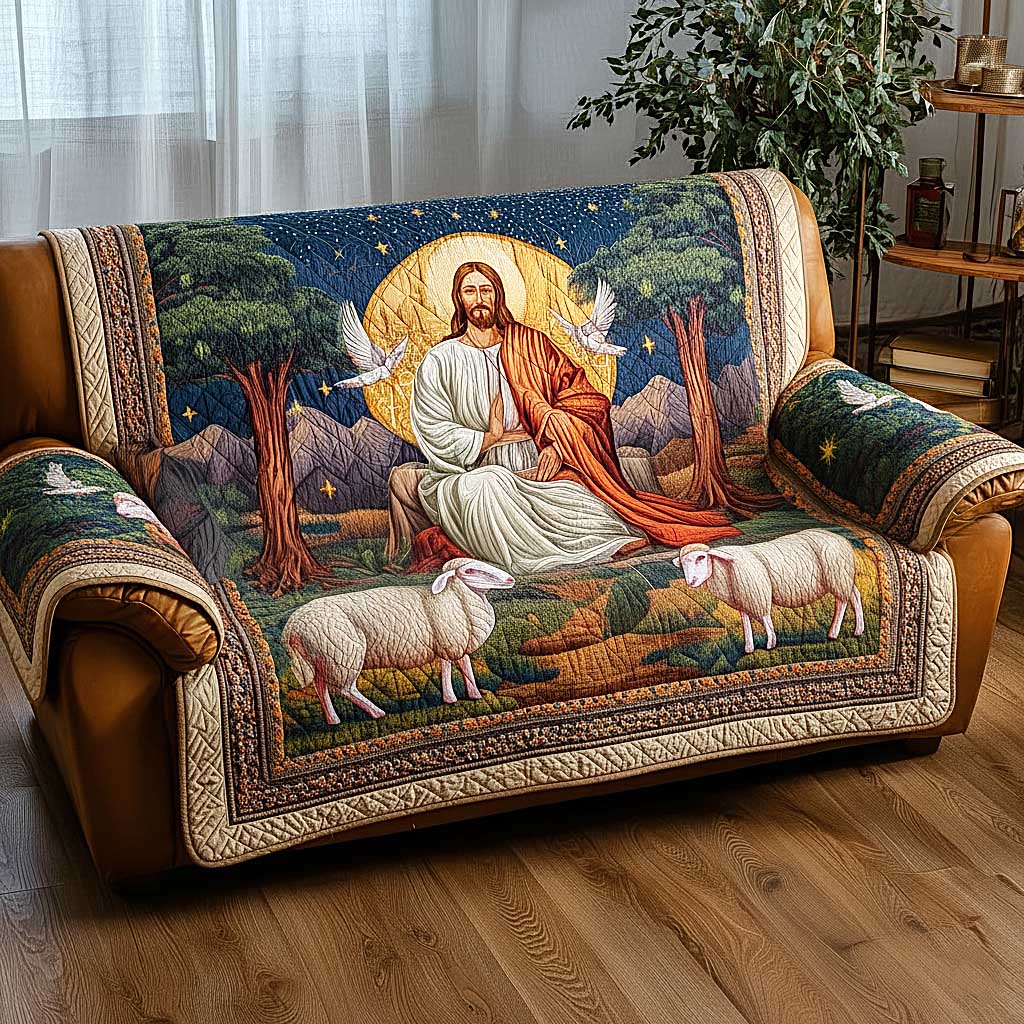 Light of Faith Quilted Sofa Cover GFTOMA8715 – Patchique Store