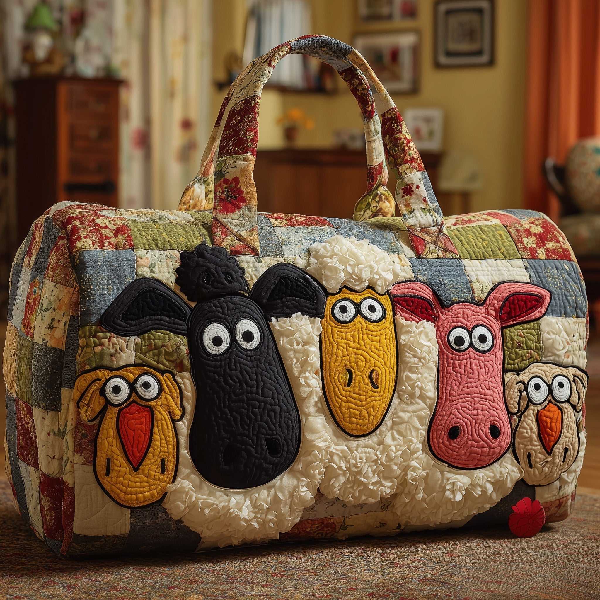 Funky Farm Quilted Duffle Bag GFTONL5152 – Patchique Store