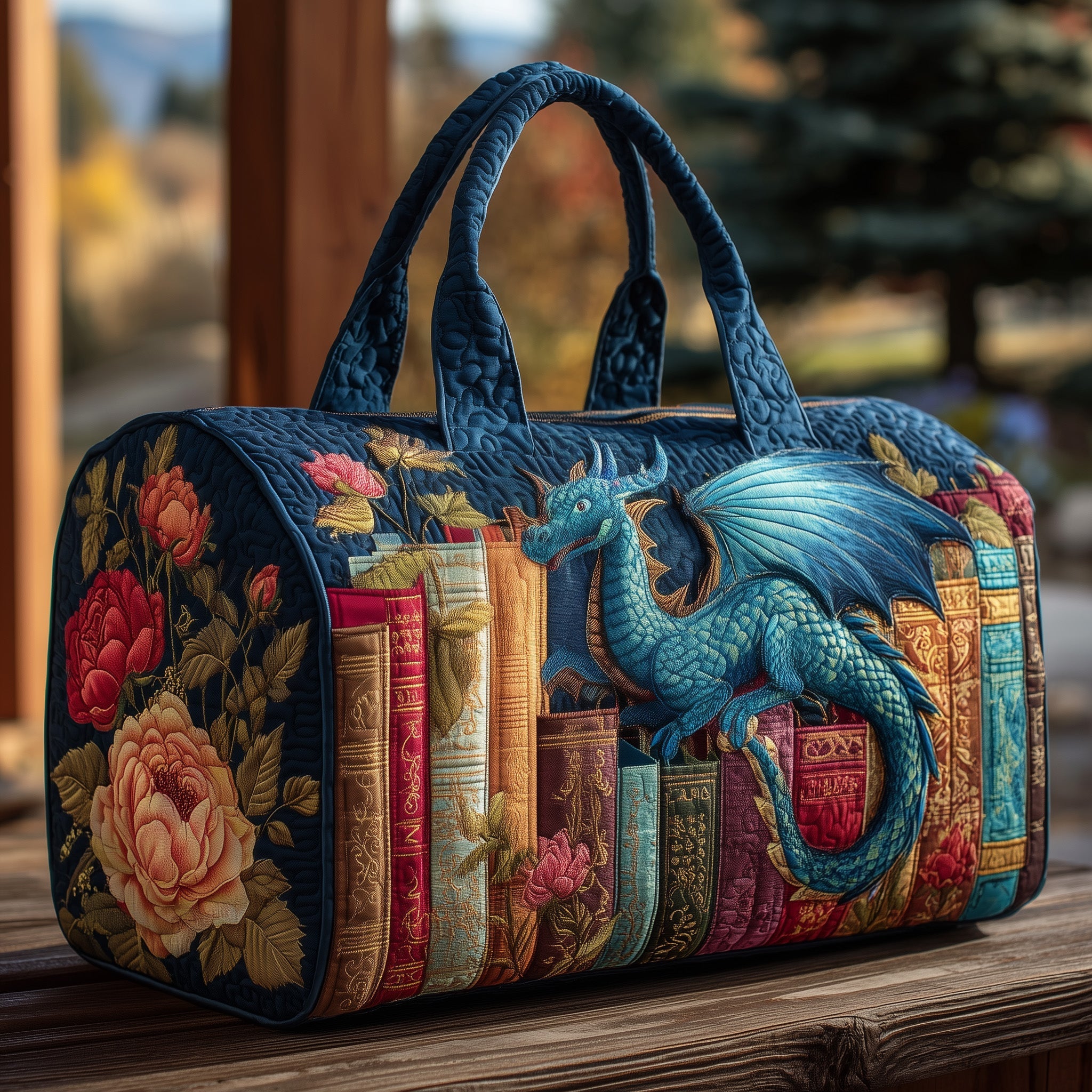 Blue Dragon Quilted Duffle Bag GFTONL5659 – Patchique Store