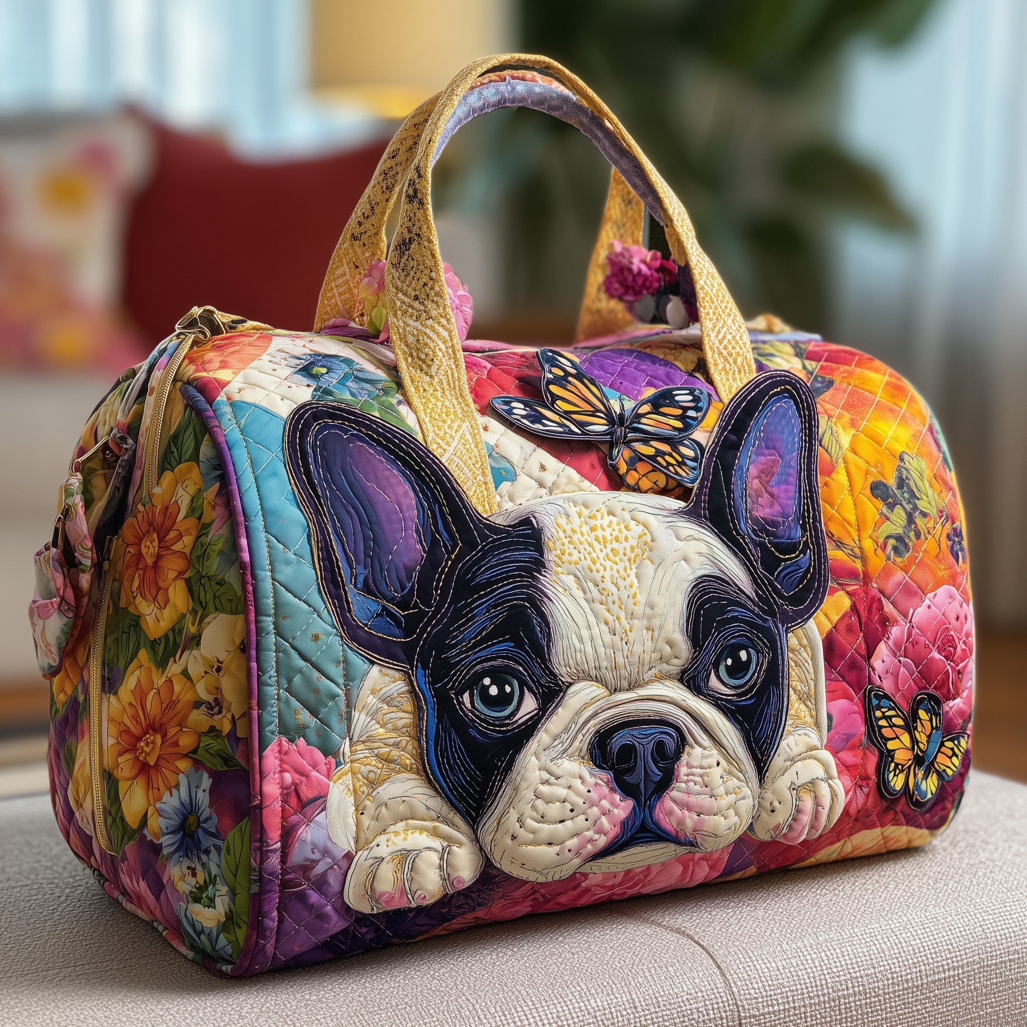 Adorable Frenchie Quilted Duffle Bag GFTONL5815 – Patchique Store