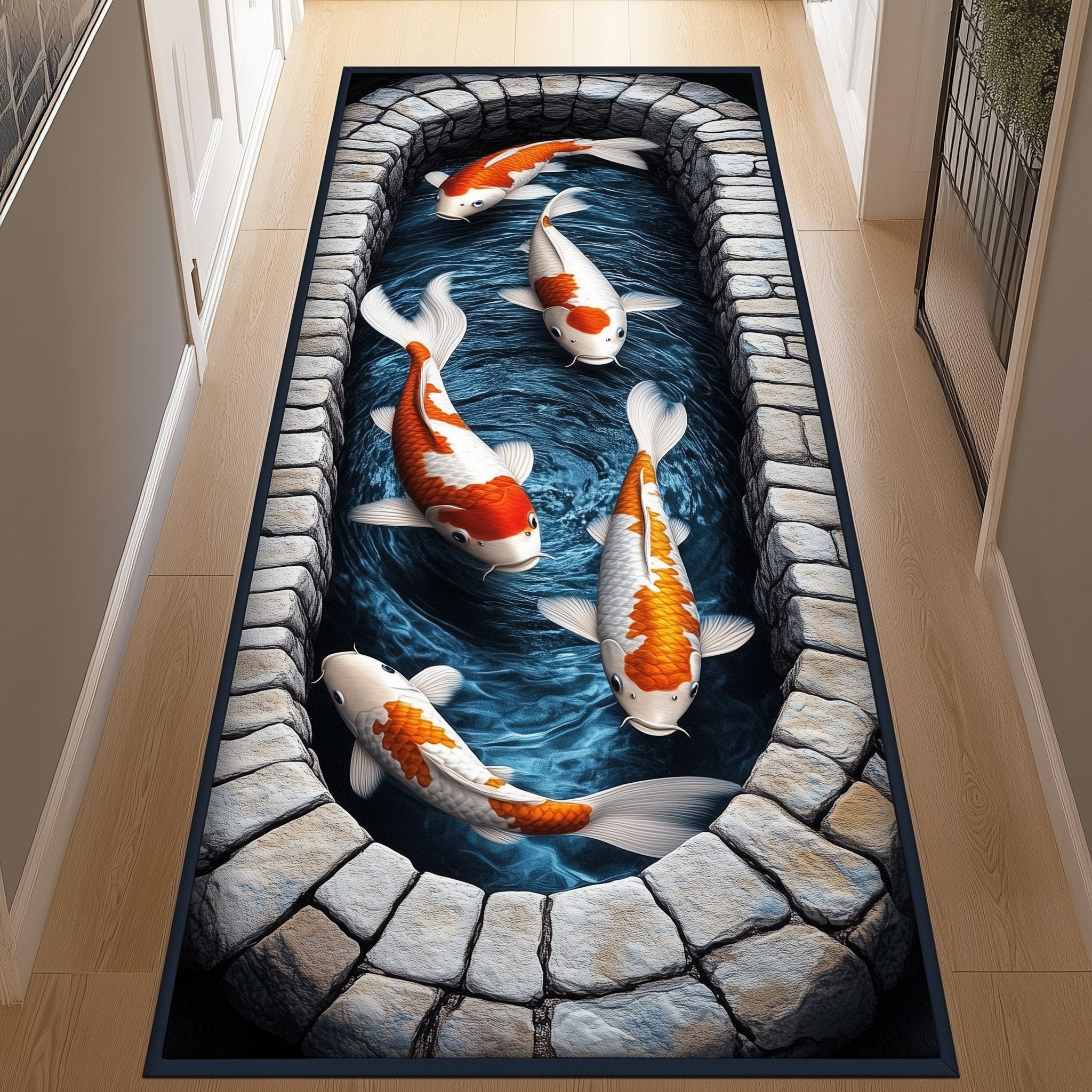 Koi Fish Runner Rug GFTONL6671 – Patchique Store