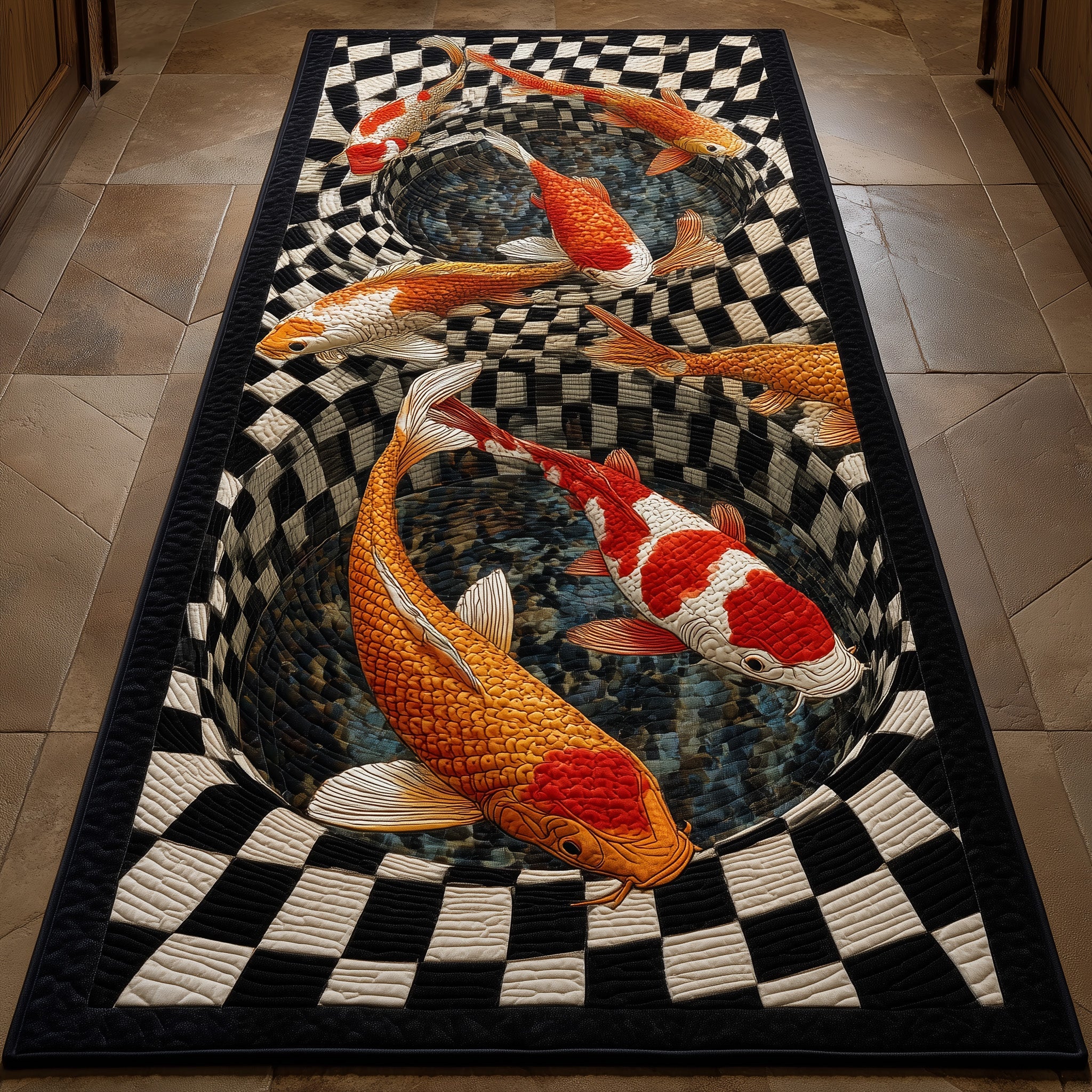 Koi Fish Runner Rug GFTONL6673 – Patchique Store