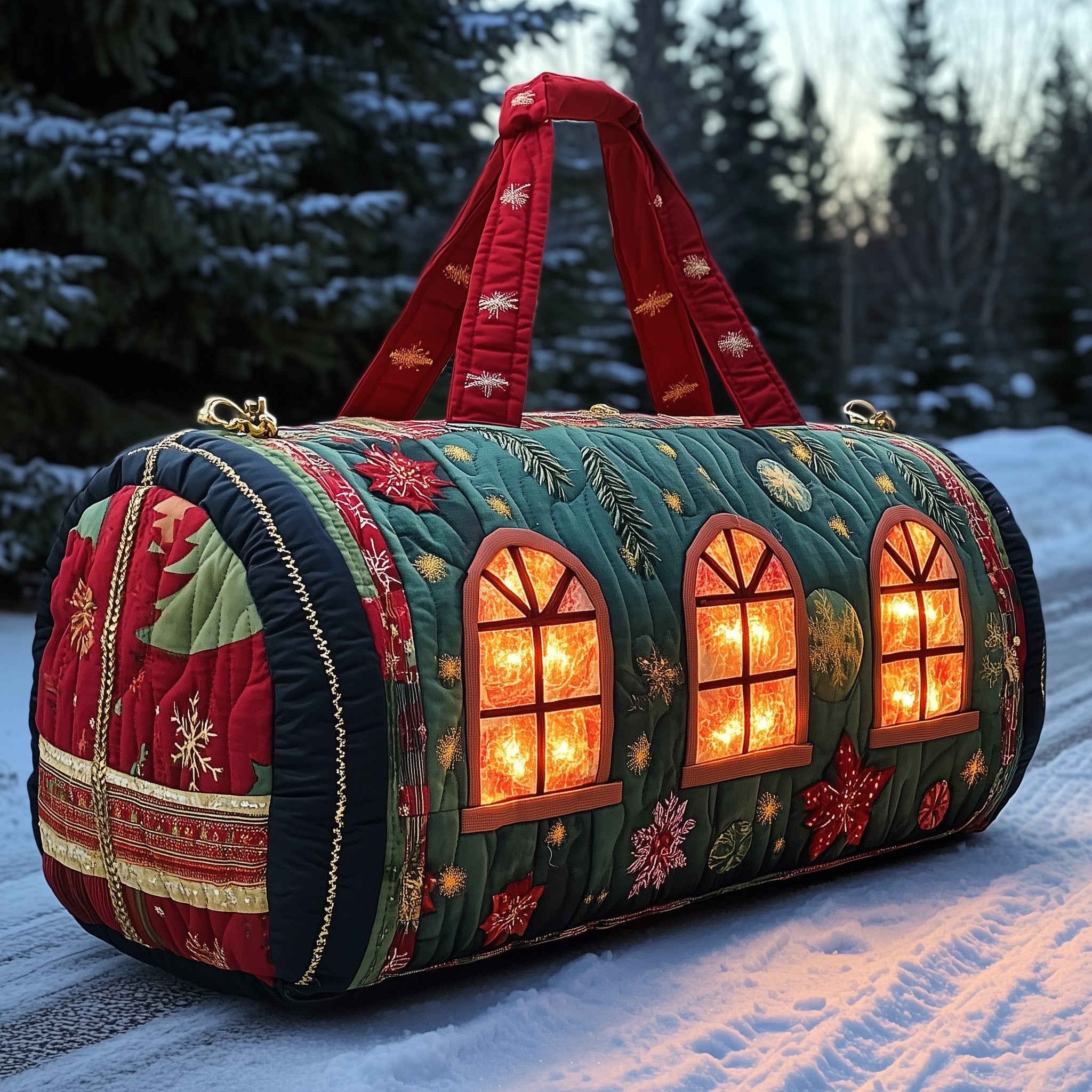 Cozy Holiday Quilted Duffle Bag GFTONL6725 – Patchique Store