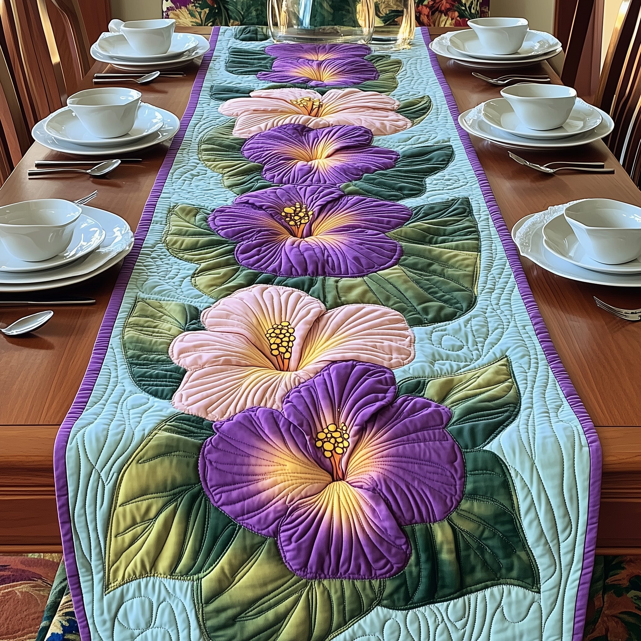 Aloha Bloom Quilted Table Runner GFTONT143 – Patchique Store
