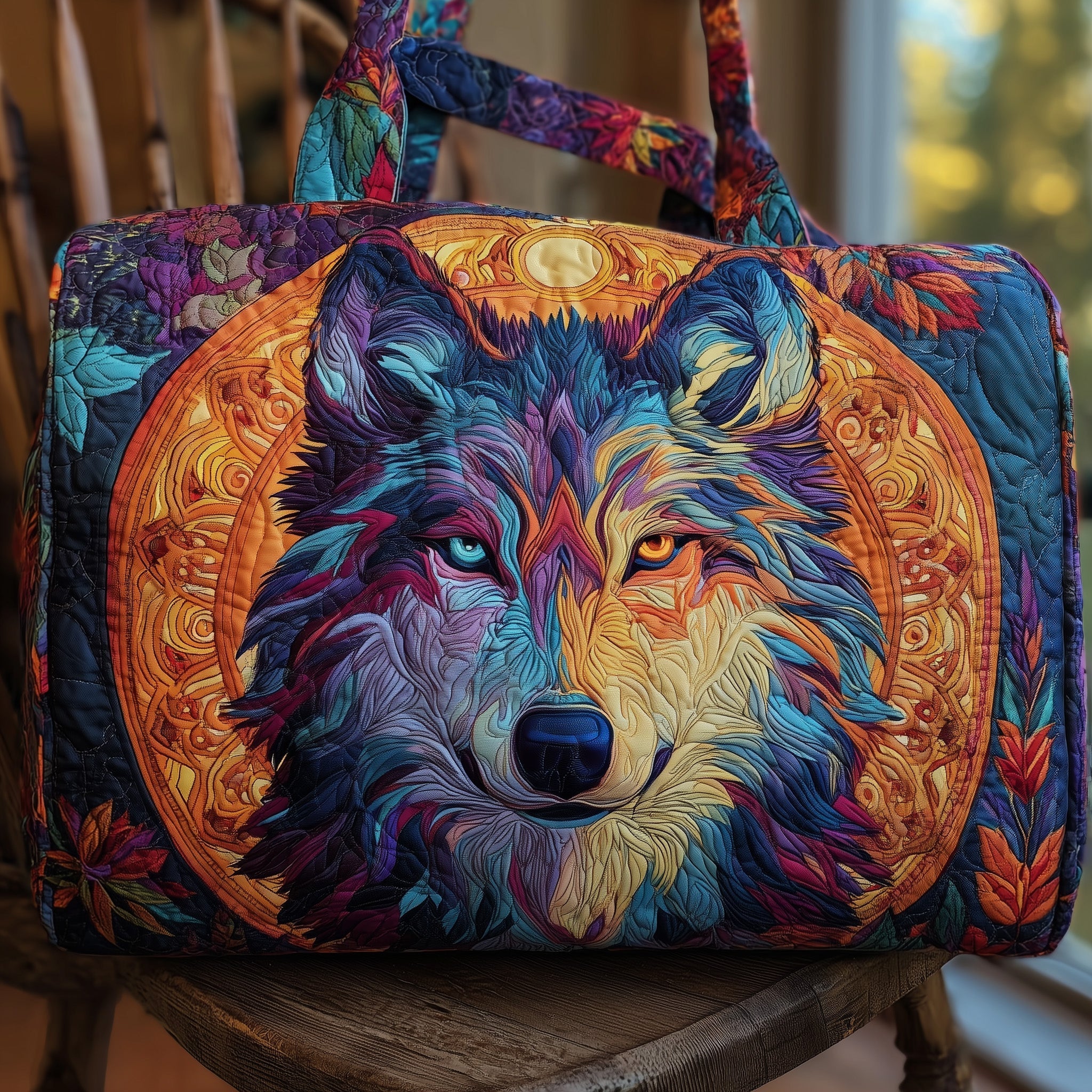 Wild Wolf Quilted Duffle Bag GFTONT2454 – Patchique Store