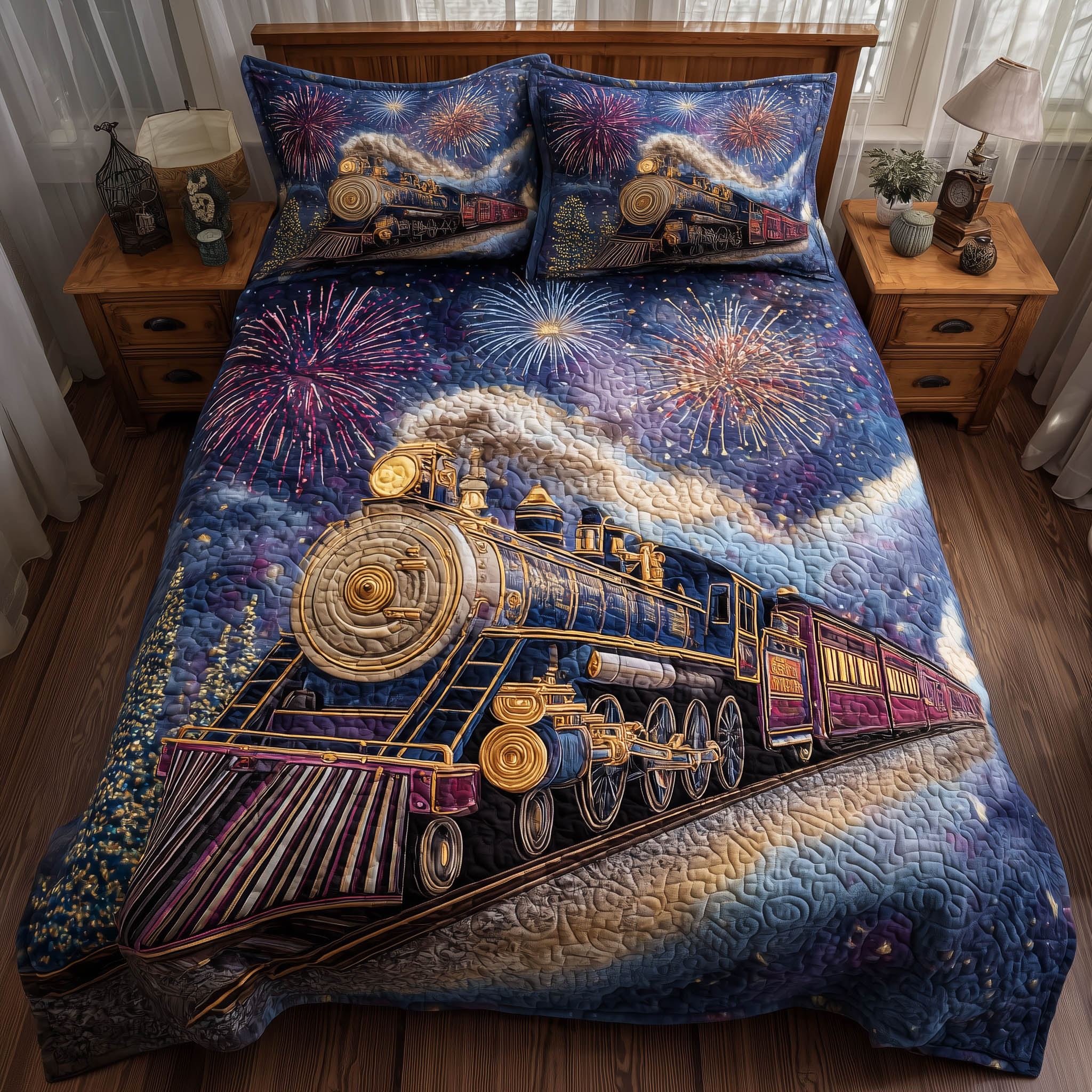 Firework Rails Duvet Cover Set GFTONT5773 – Patchique Store