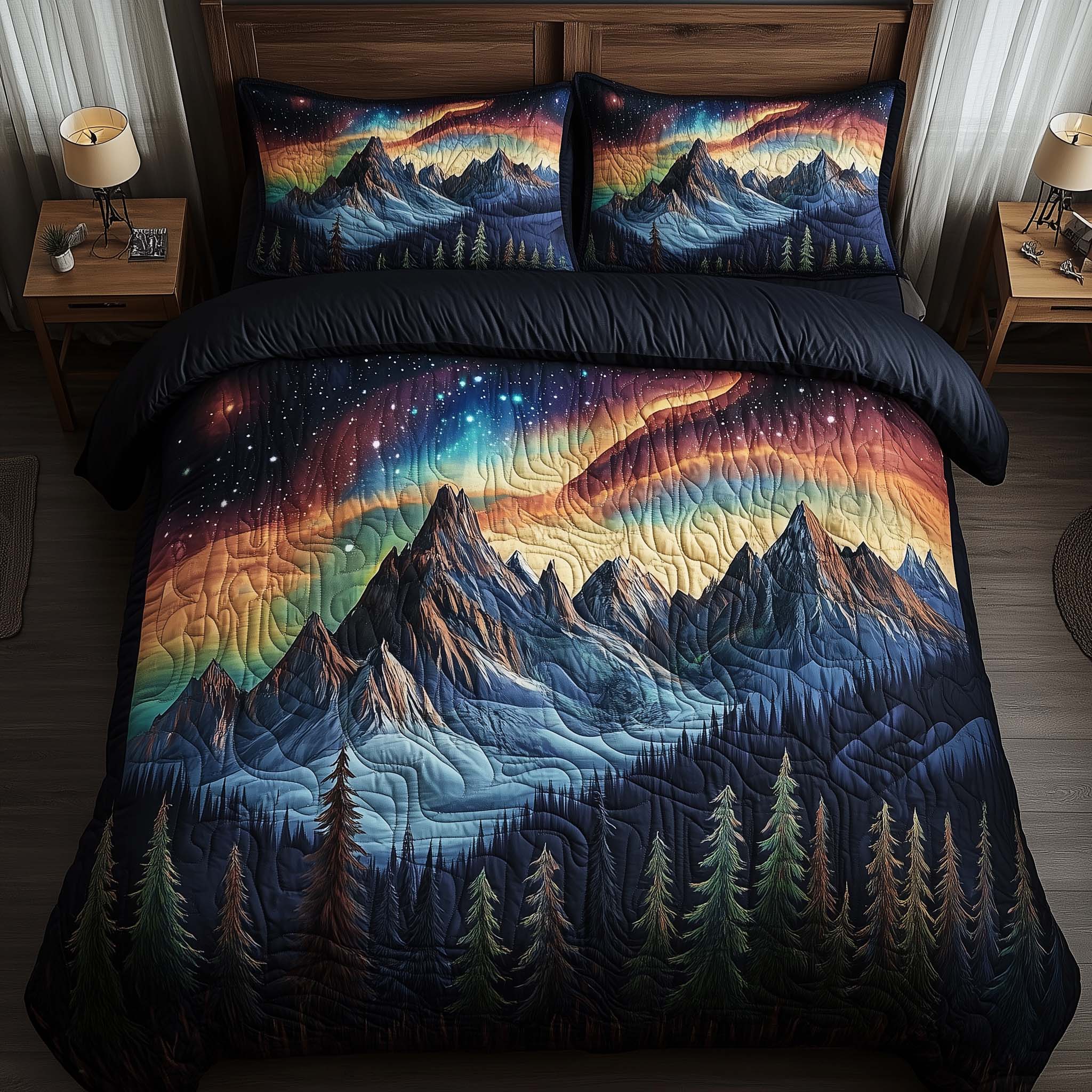 Moutain Serenity 3-Piece Quilted Bedding Set GFTOQA1216 – Patchique Store