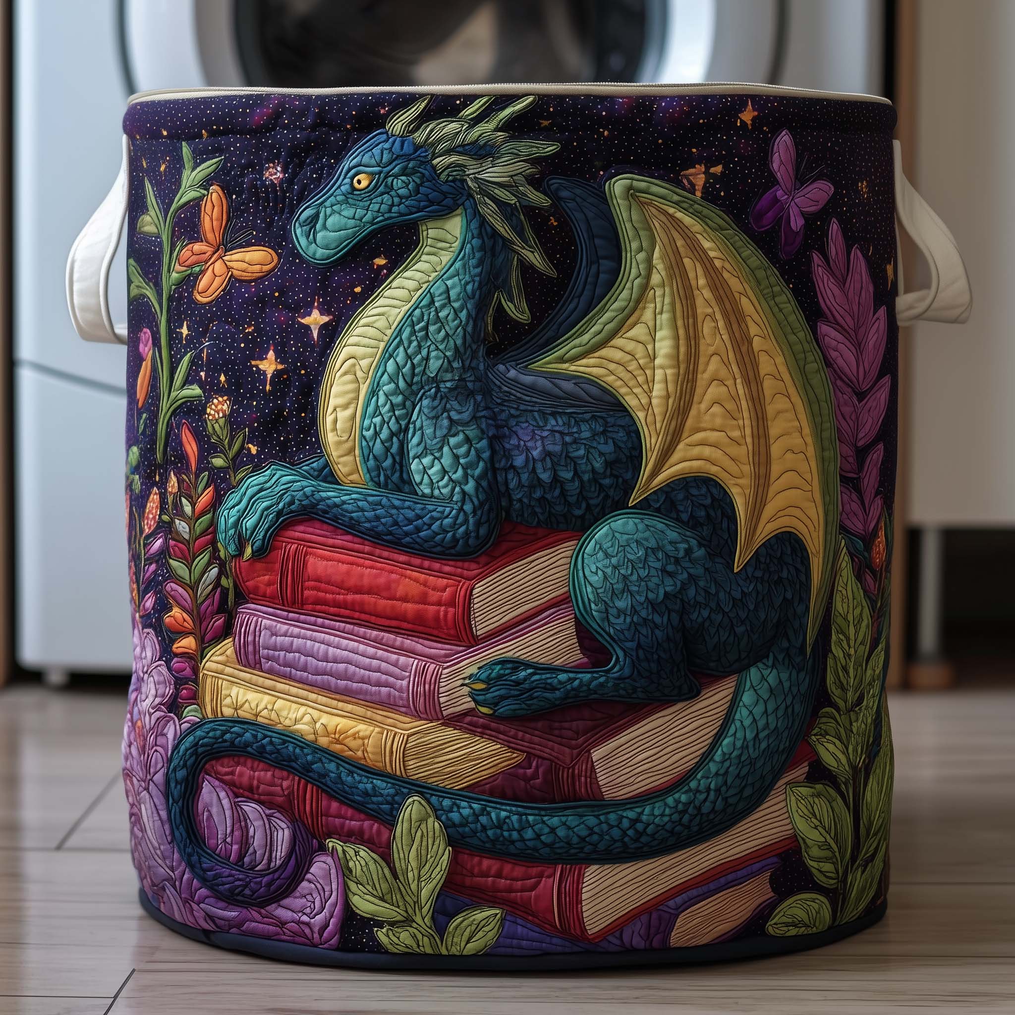 Story Dragon Quilted Laundry Basket GFTOQM1906 – Patchique Store