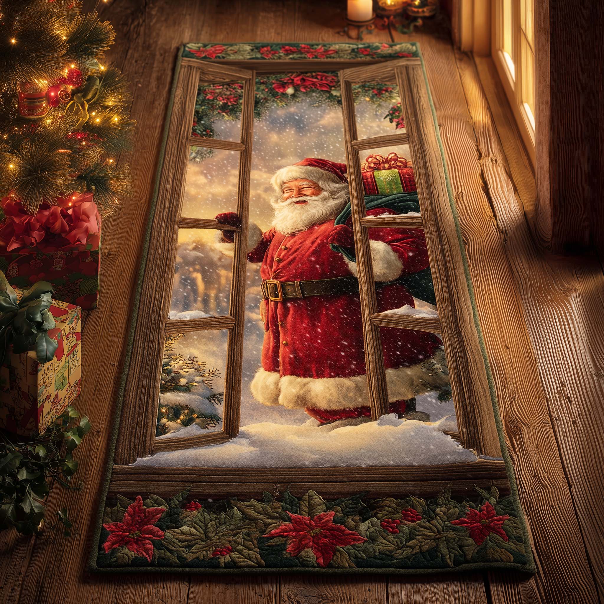 Jolly Santa Runner Rug GFTOTG1782 – Patchique Store