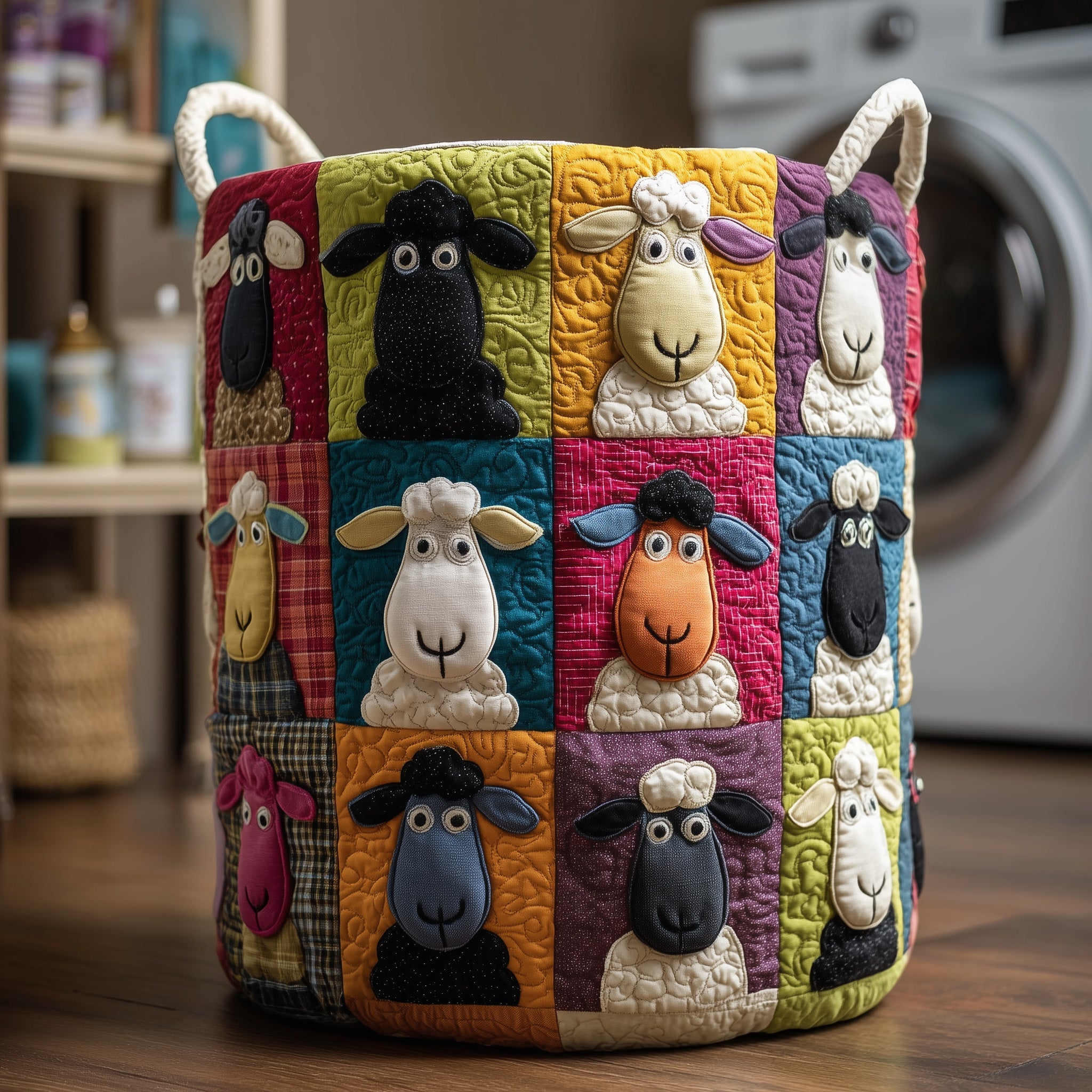 Dreamy Sheep Quilted Laundry Basket GFTOTG333 – Patchique Store