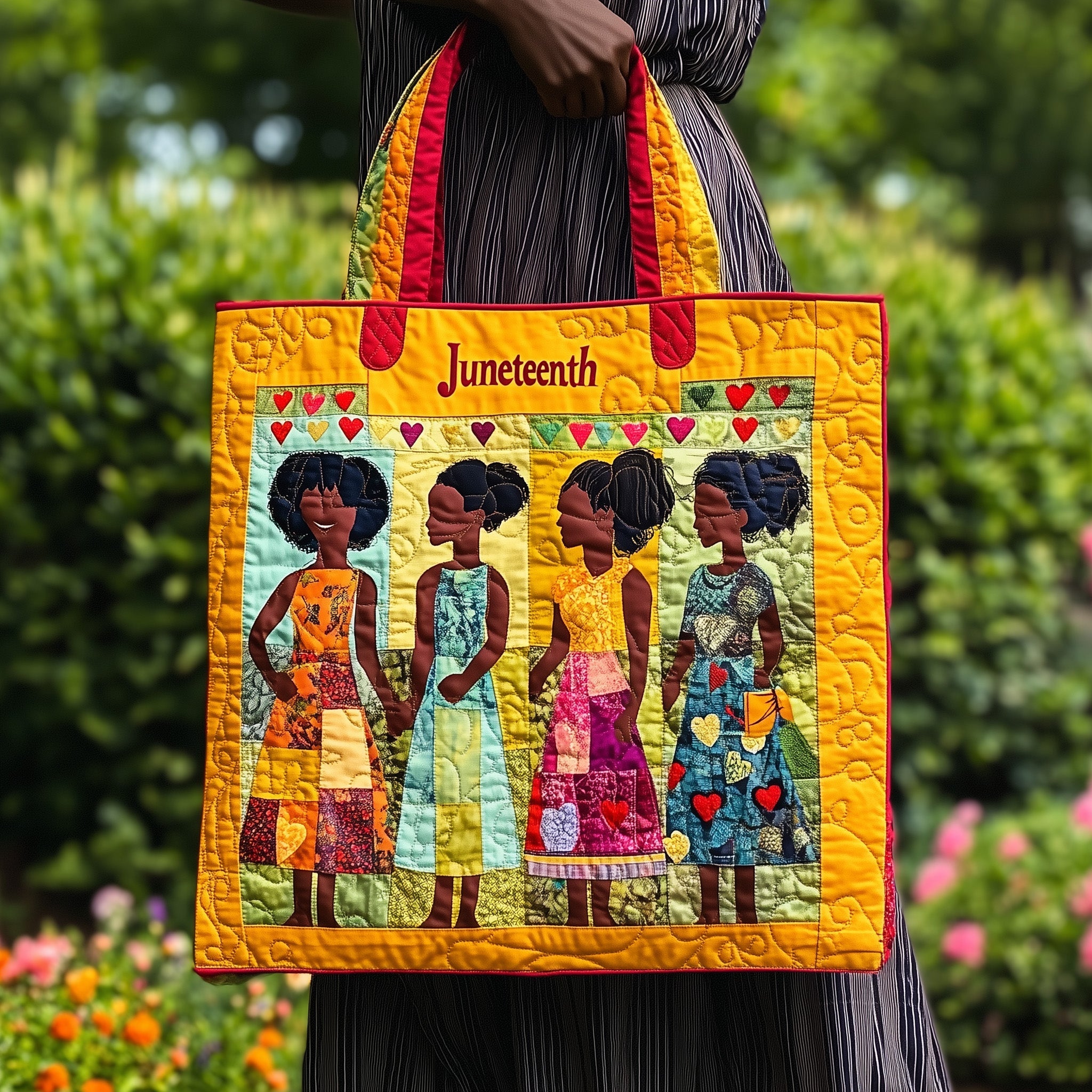 Proud History Quilted Tote Bag GFTOTL3534 – Patchique Store