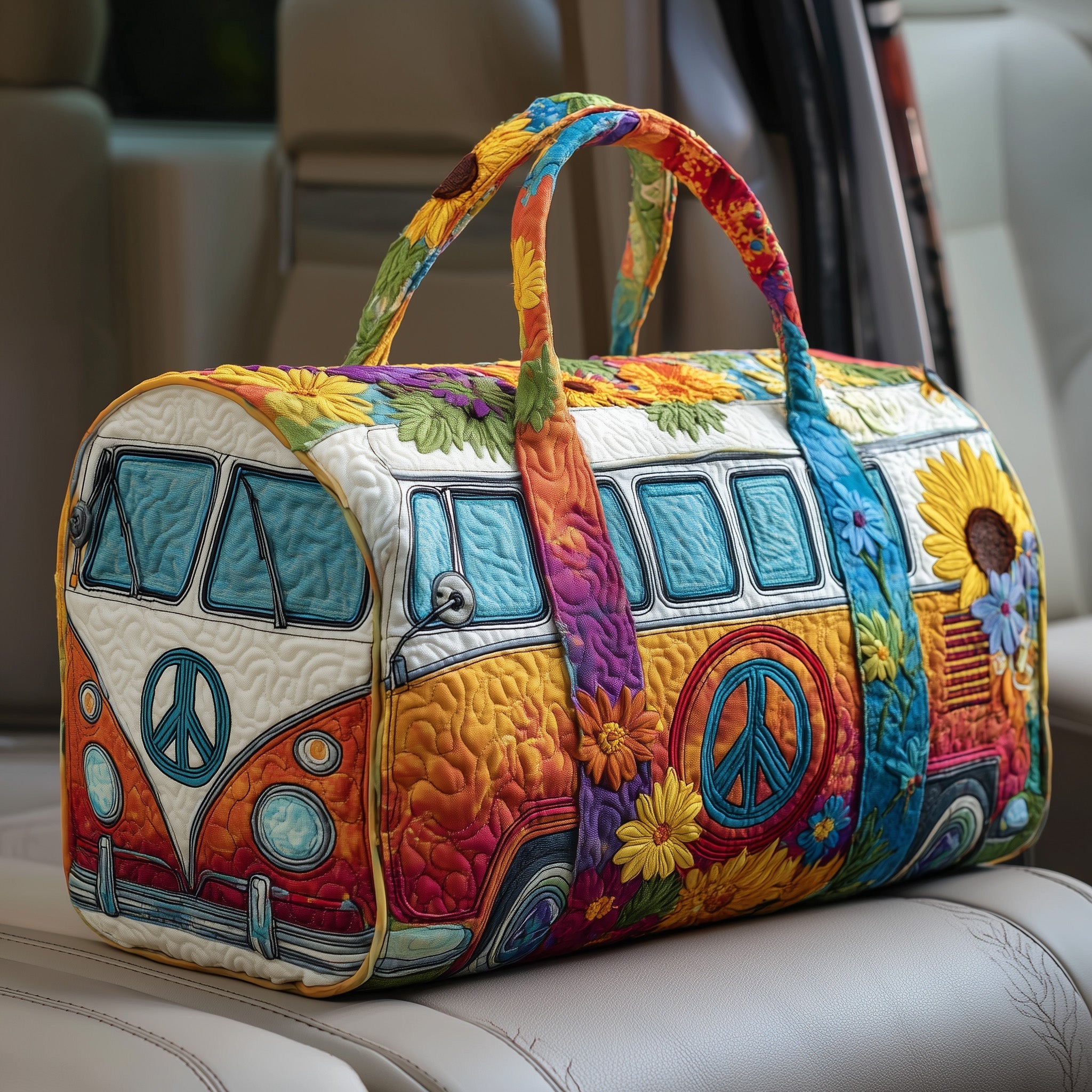 Hippie Van Quilted Duffle Bag GFTOTP10606 – Patchique Store