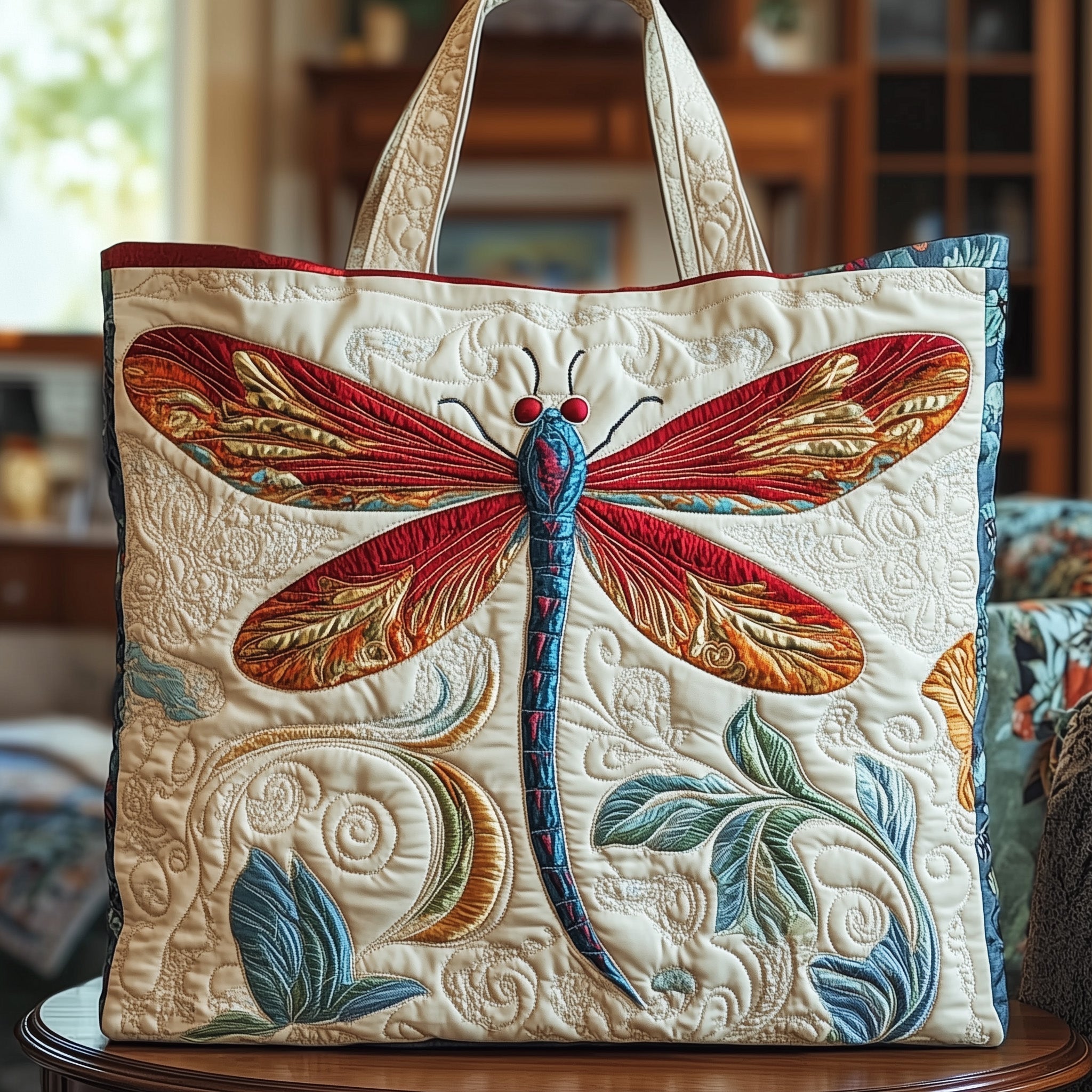Elegant Wings Quilted Tote Bag GFTOTP12163 – Patchique Store