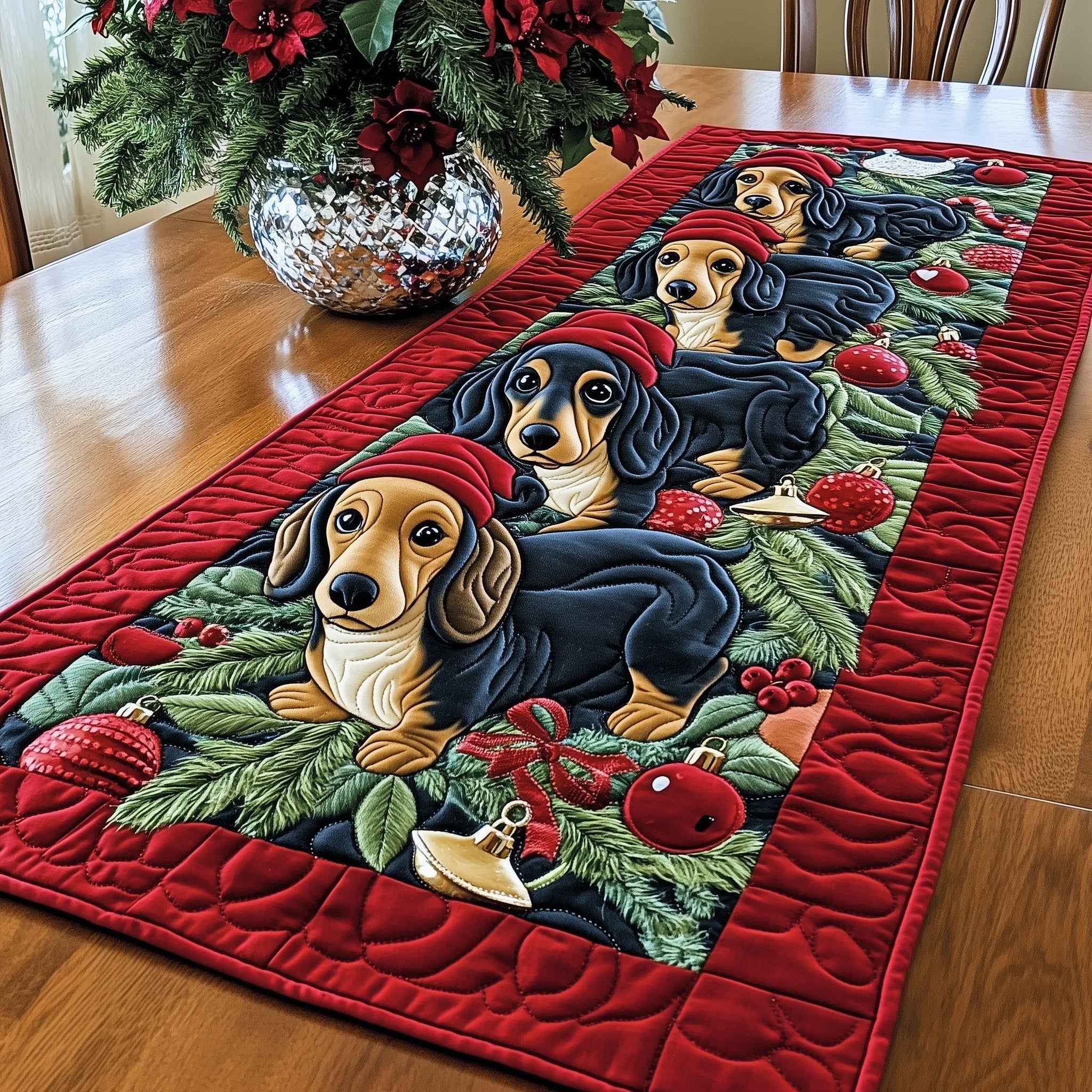Jolly Weiner Quilted Table Runner GFTOTP12751 – Patchique Store